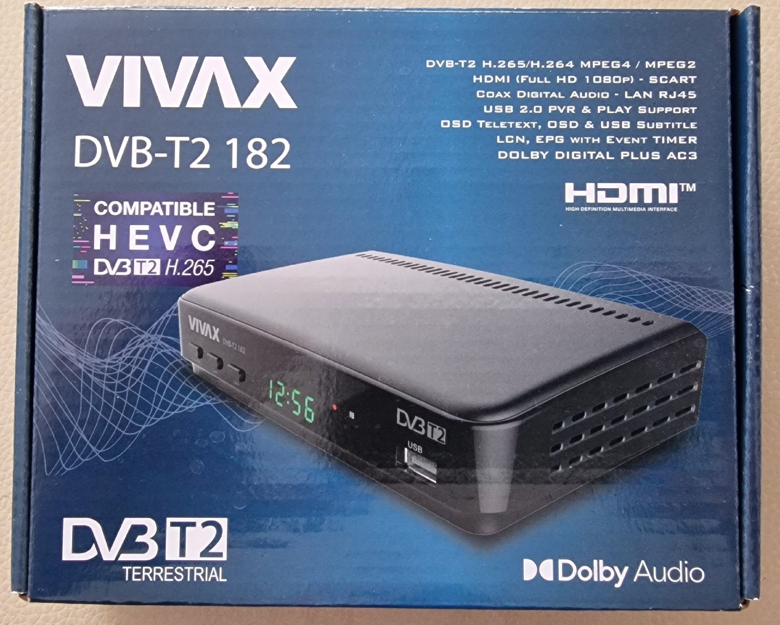 VIVAX DVB-T2 182, H.265, HEVC prijemnik za TV - NOVO