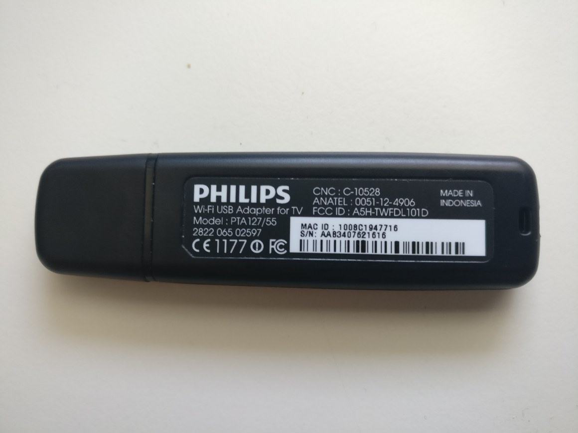 Wi-Fi USB Adapter za TV Philips PTA 127/55