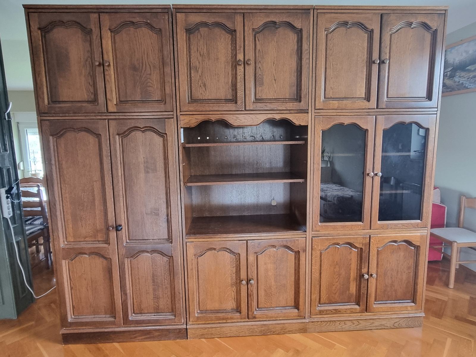 Hrastovi ormari regal veliki