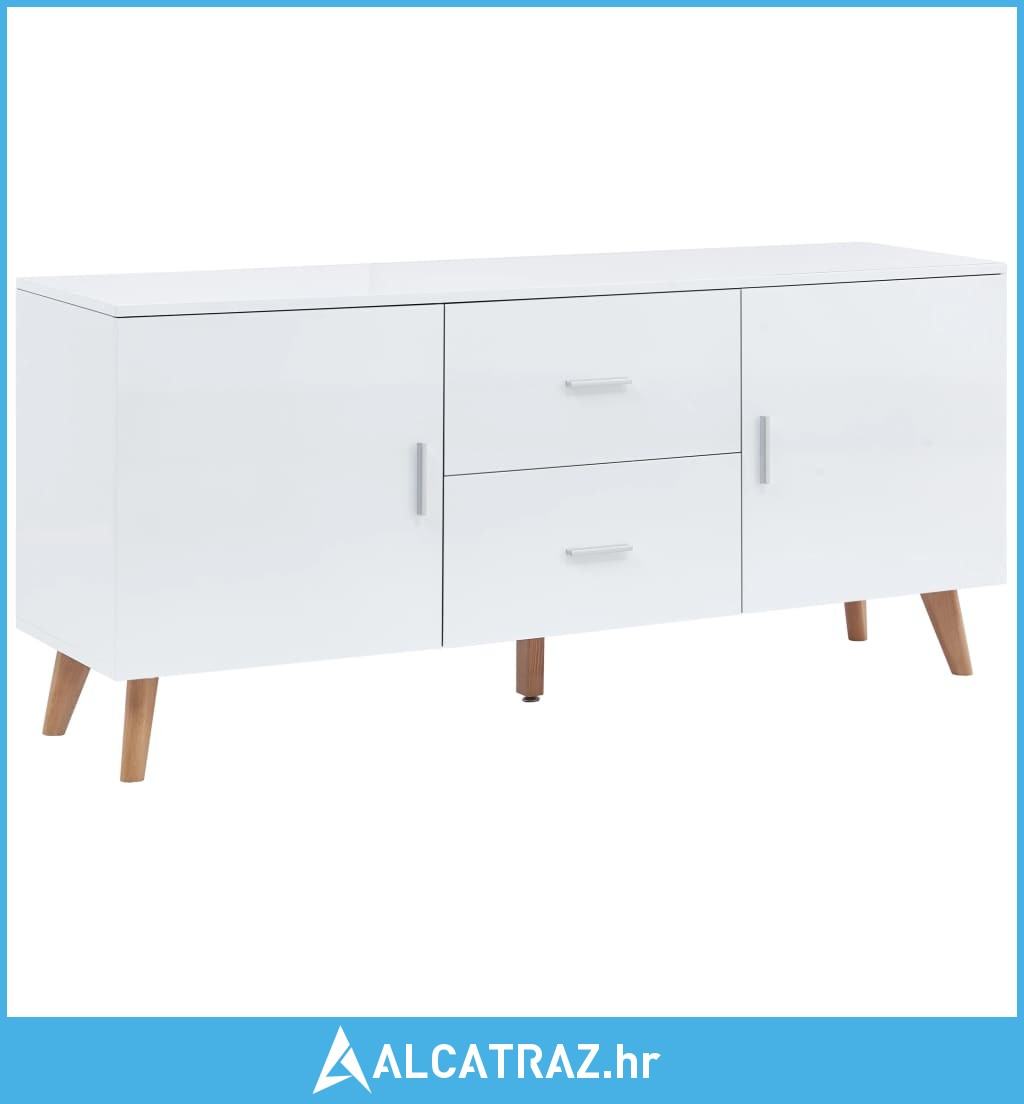 Komoda bijela 160 x 40 x 70 cm MDF - NOVO