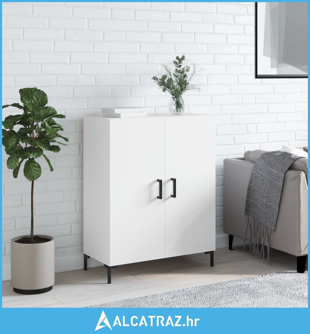 Komoda bijela 69,5x34x90 cm od konstruiranog drva - NOVO