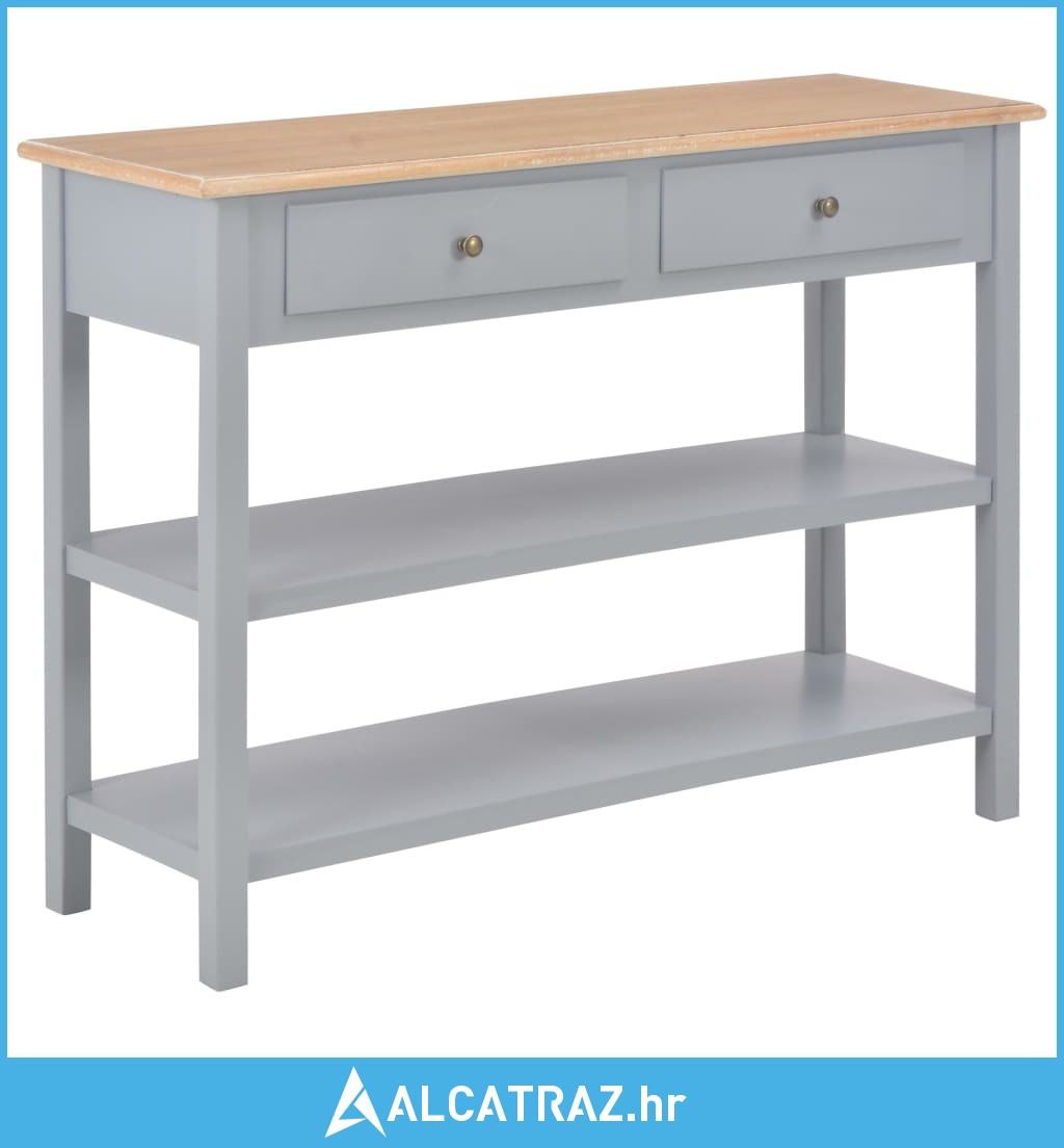 Komoda siva 110 x 35 x 80 cm MDF - NOVO