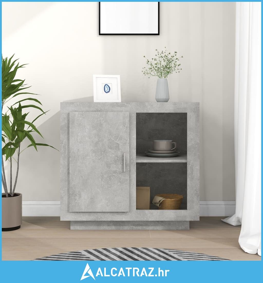 Komoda siva boja betona 80x40x75 cm - NOVO