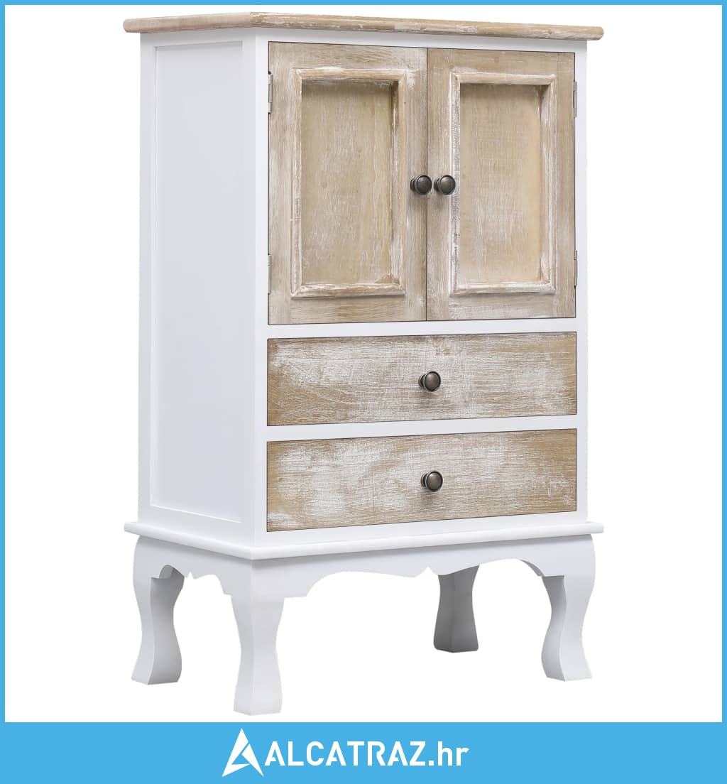 Ormarić s ladicama bijeli 50 x 30 x 80 cm drveni - NOVO