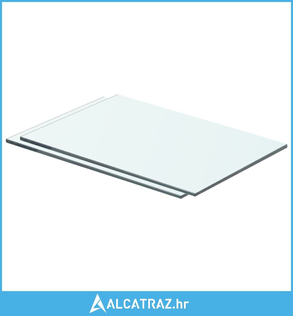 Ploče za police 2 kom staklene prozirne 40 x 20 cm - NOVO