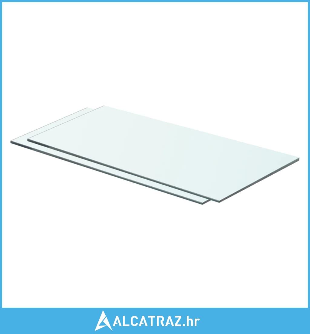 Ploče za police 2 kom staklene prozirne 60 x 25 cm - NOVO