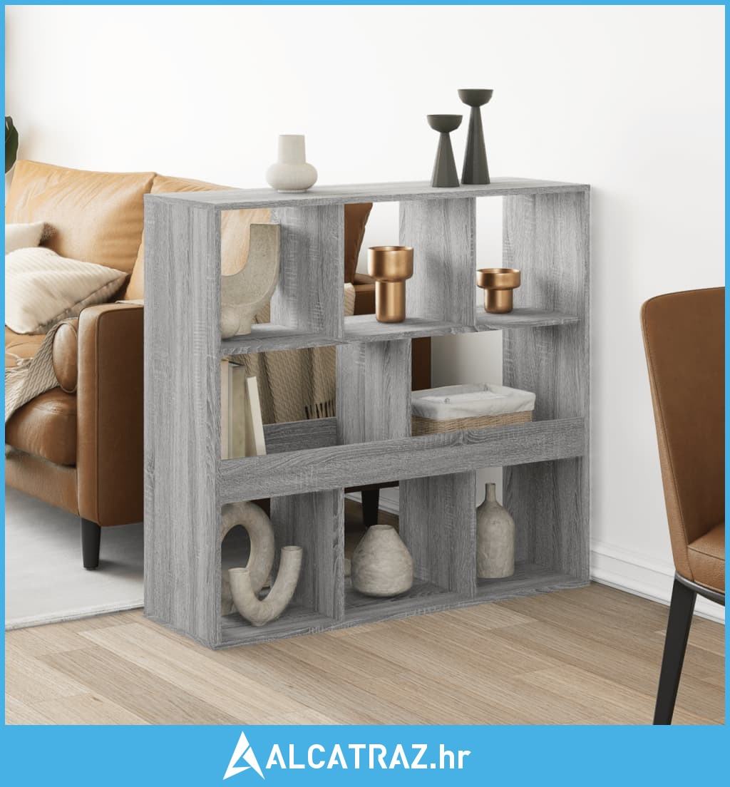 Sobna pregrada boja hrasta 100 x 33 x 94,5 cm konstruirano drvo - NOVO