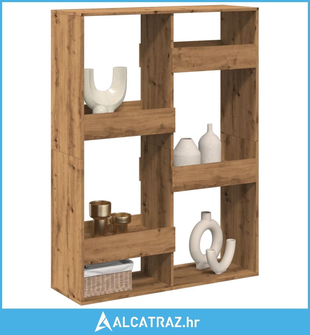 Sobna pregrada boja hrasta 100x33x135 cm konstruirano drvo - NOVO