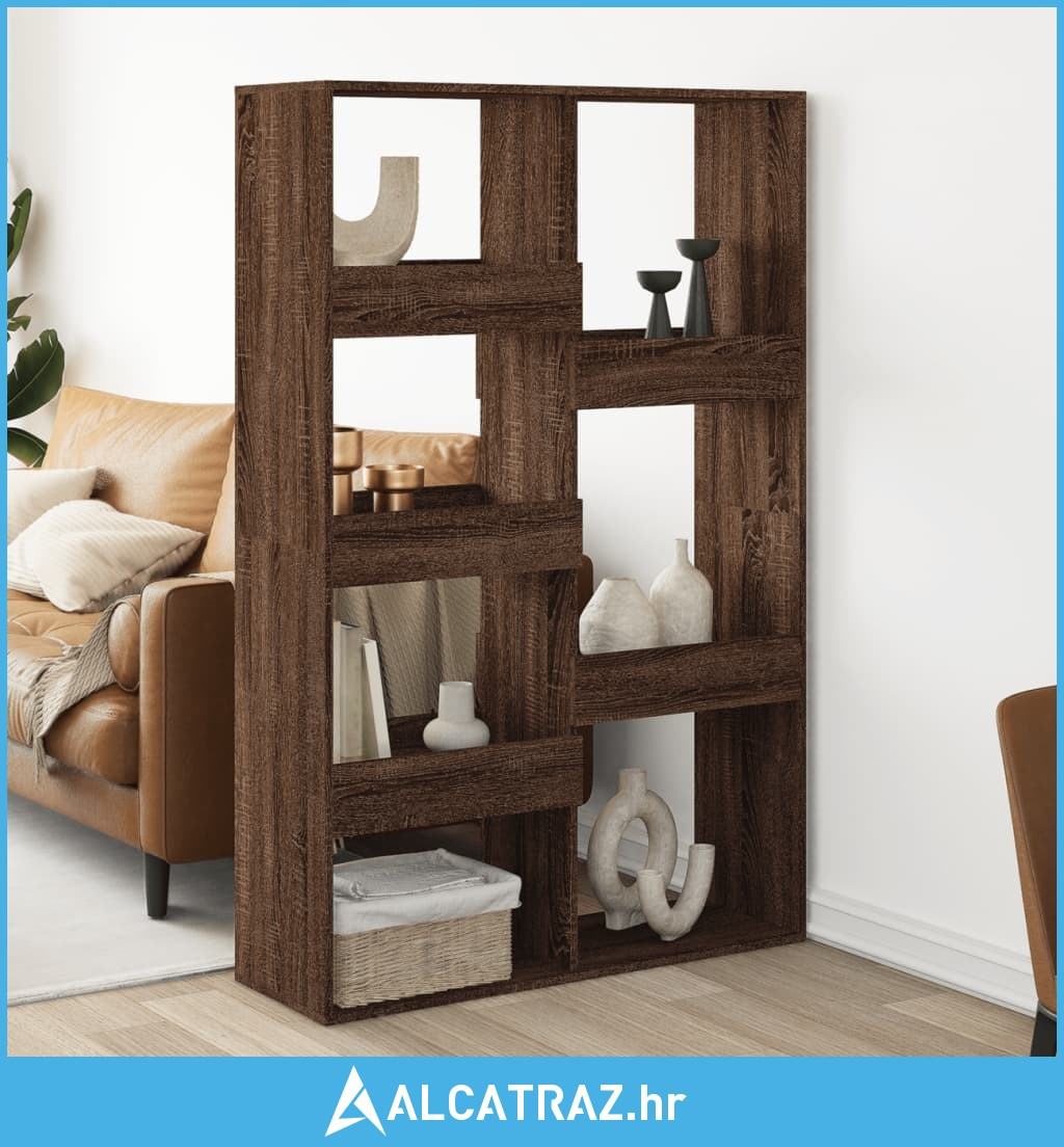 Sobna pregrada boja hrasta 100x33x155,5 cm konstruirano drvo - NOVO