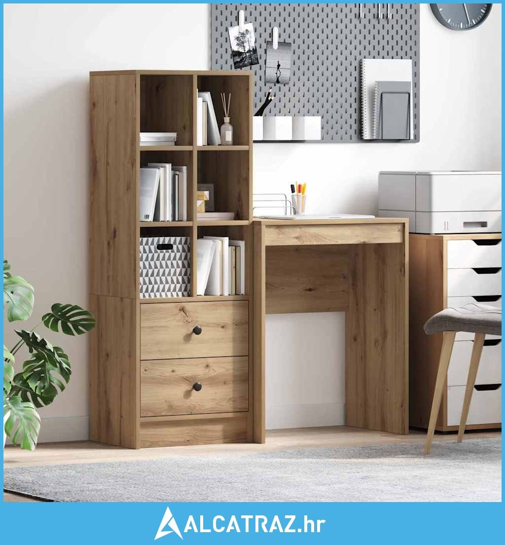 Stol sa skladištem Umjetnička hrastovina Konstruirano drvo - NOVO