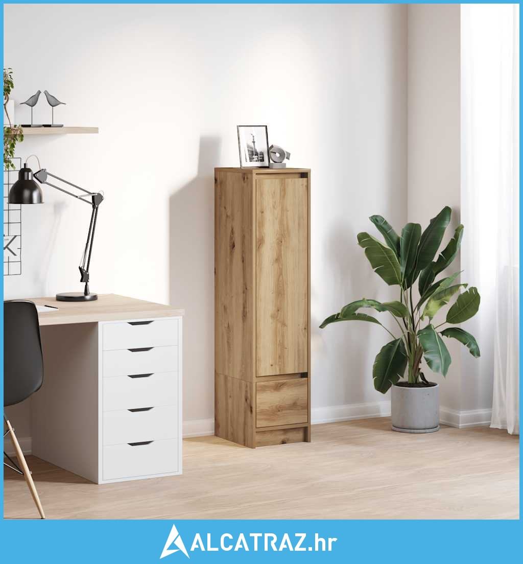 Visoka ploča Artisan hrast 29,5x34x119,5 cm izrađeno drvo - NOVO