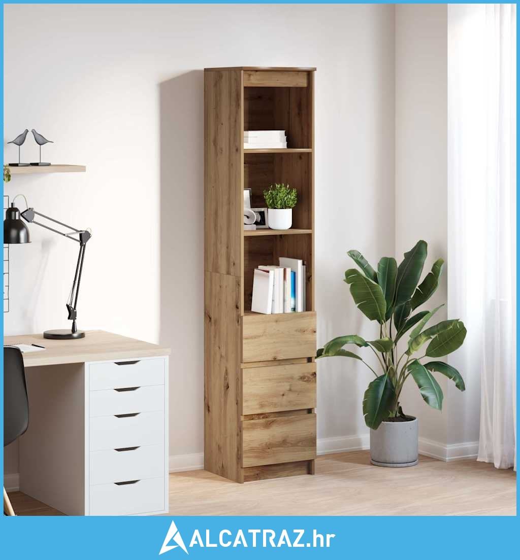 Visoka ploča Artisan hrast 37,5x35x180 cm izrađeno drvo - NOVO