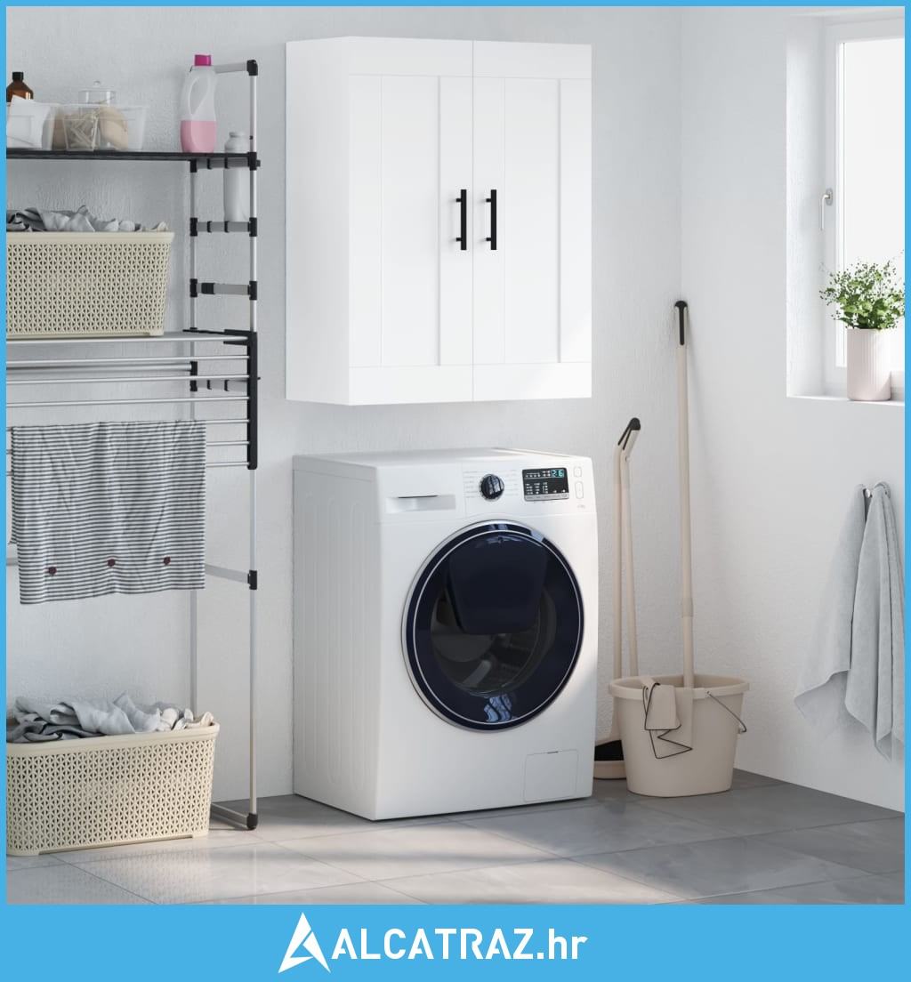 Zidni ormarić bijeli 69,5 x 34 x 90 cm od konstruiranog drva - NOVO