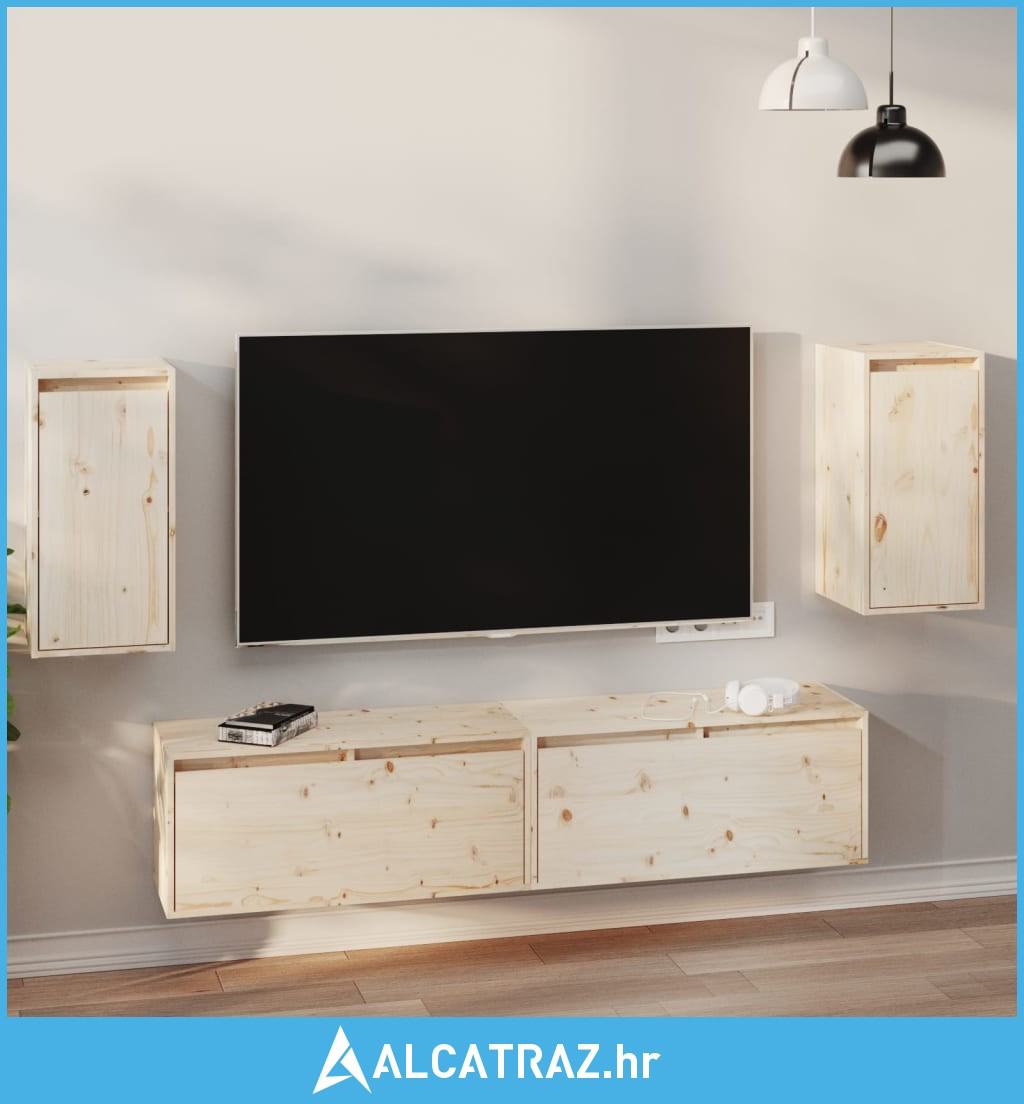 Zidni ormarići 2 kom 30 x 30 x 60 cm od masivne borovine - NOVO