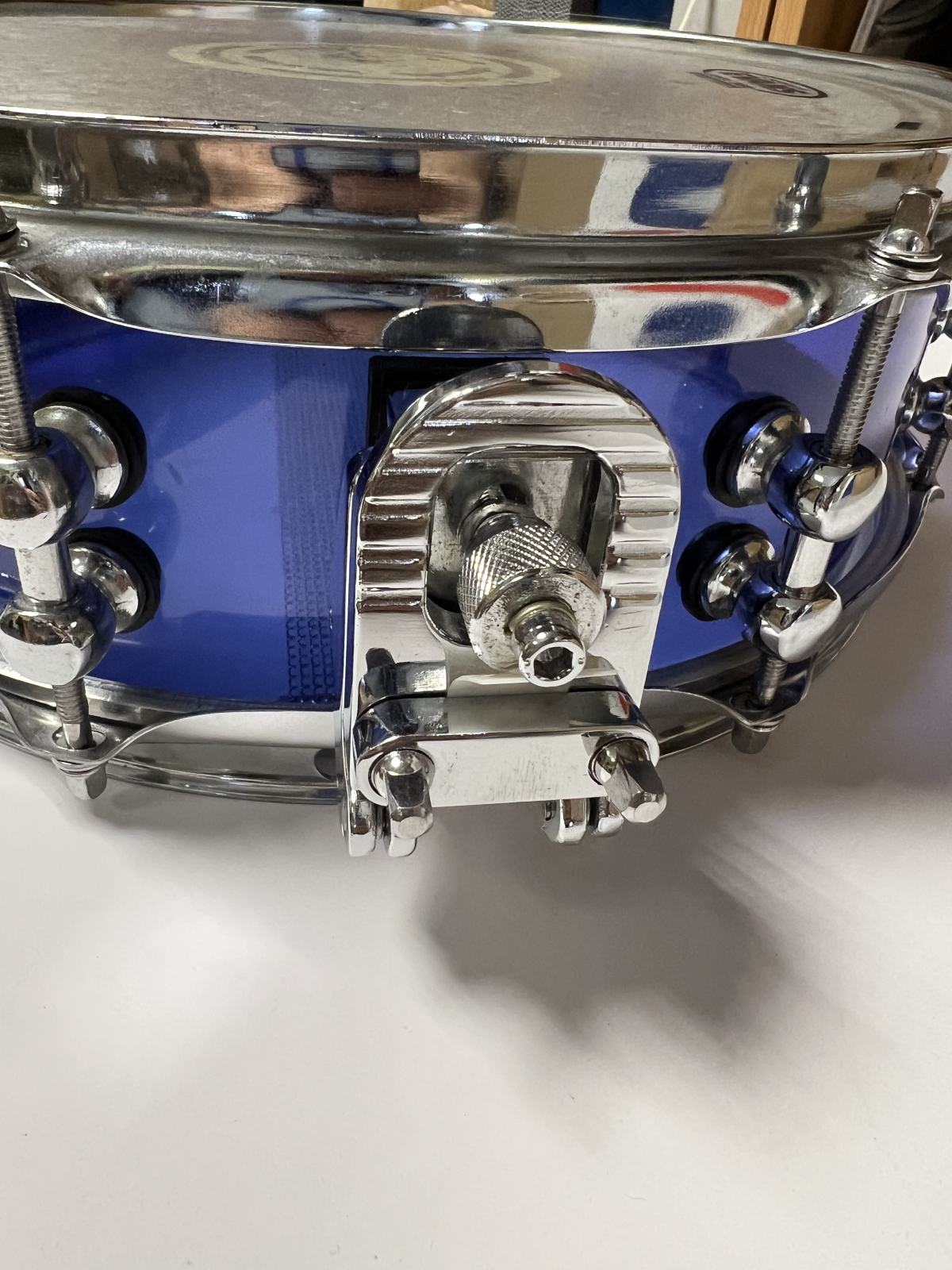 PVC snare - Acrylic blue snare - 12 x 4