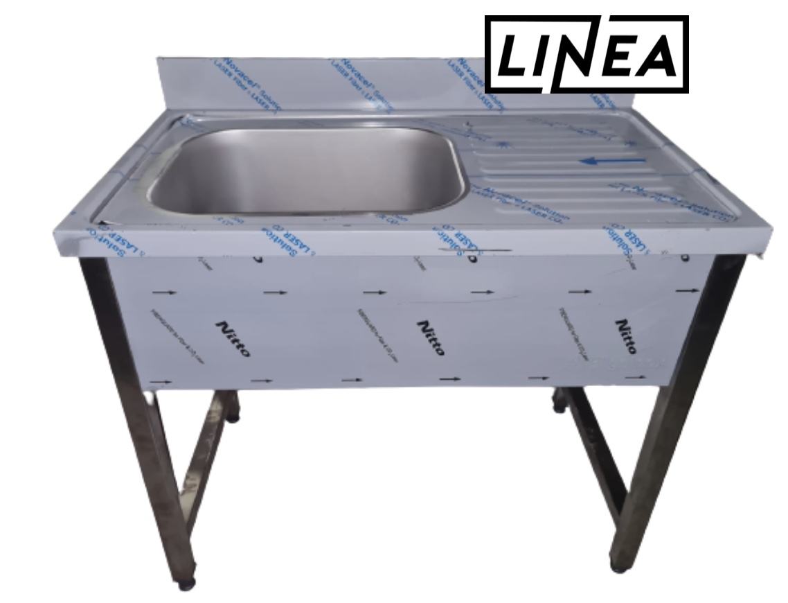 SUDOPER 1000x600 mm, jedno korito, ocijedna ploha