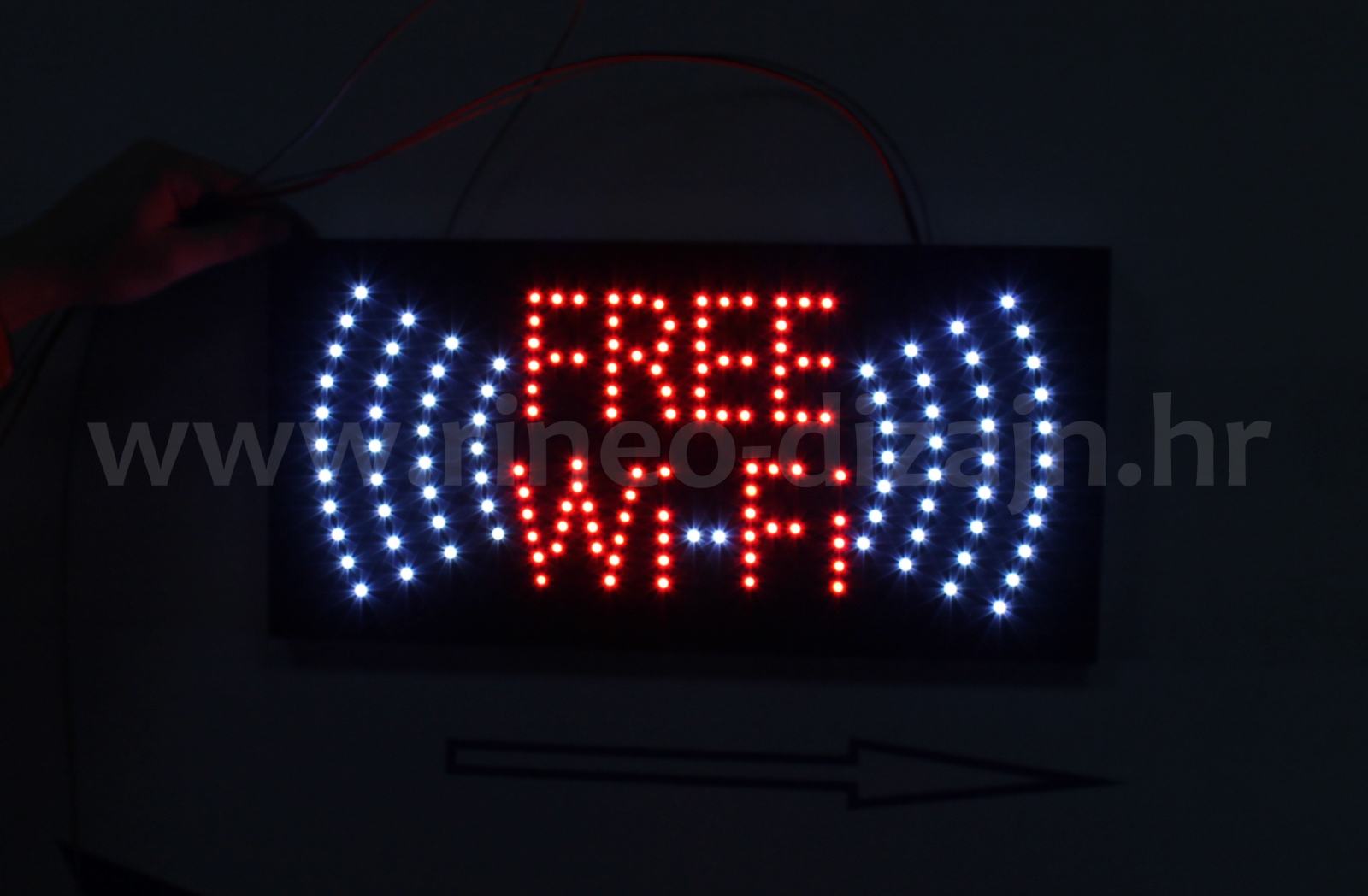 FREE WI-FI LED DISPLAY za ugostitelje