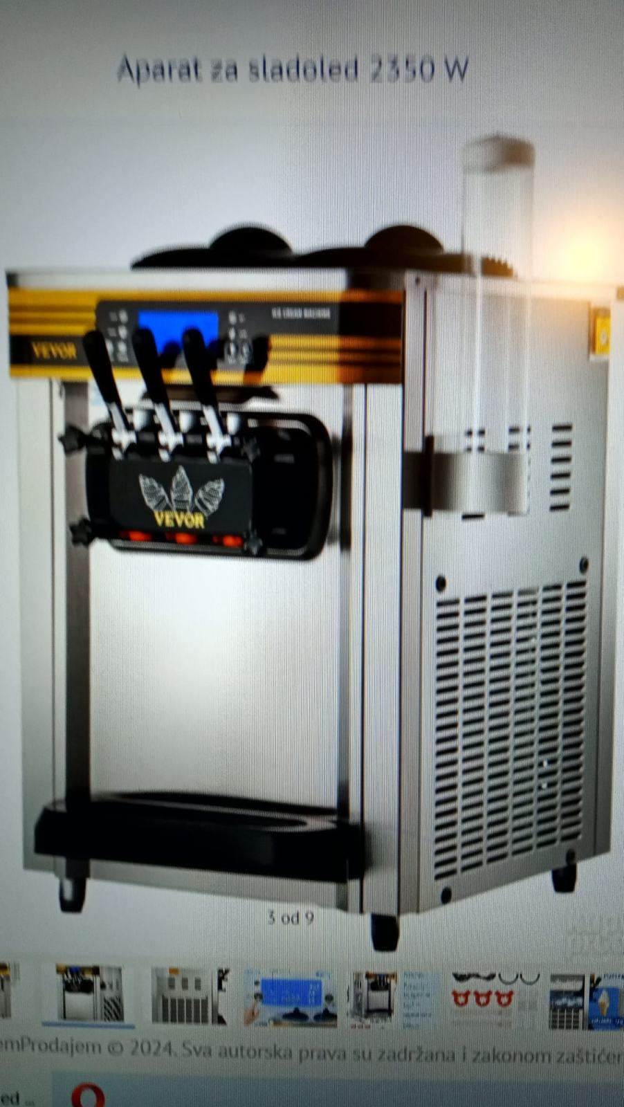 Prodajem masinu za pravljenje sladoled