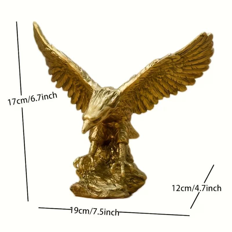 Moderna statua surog orla od smole - elegantna figurica leteće ptice