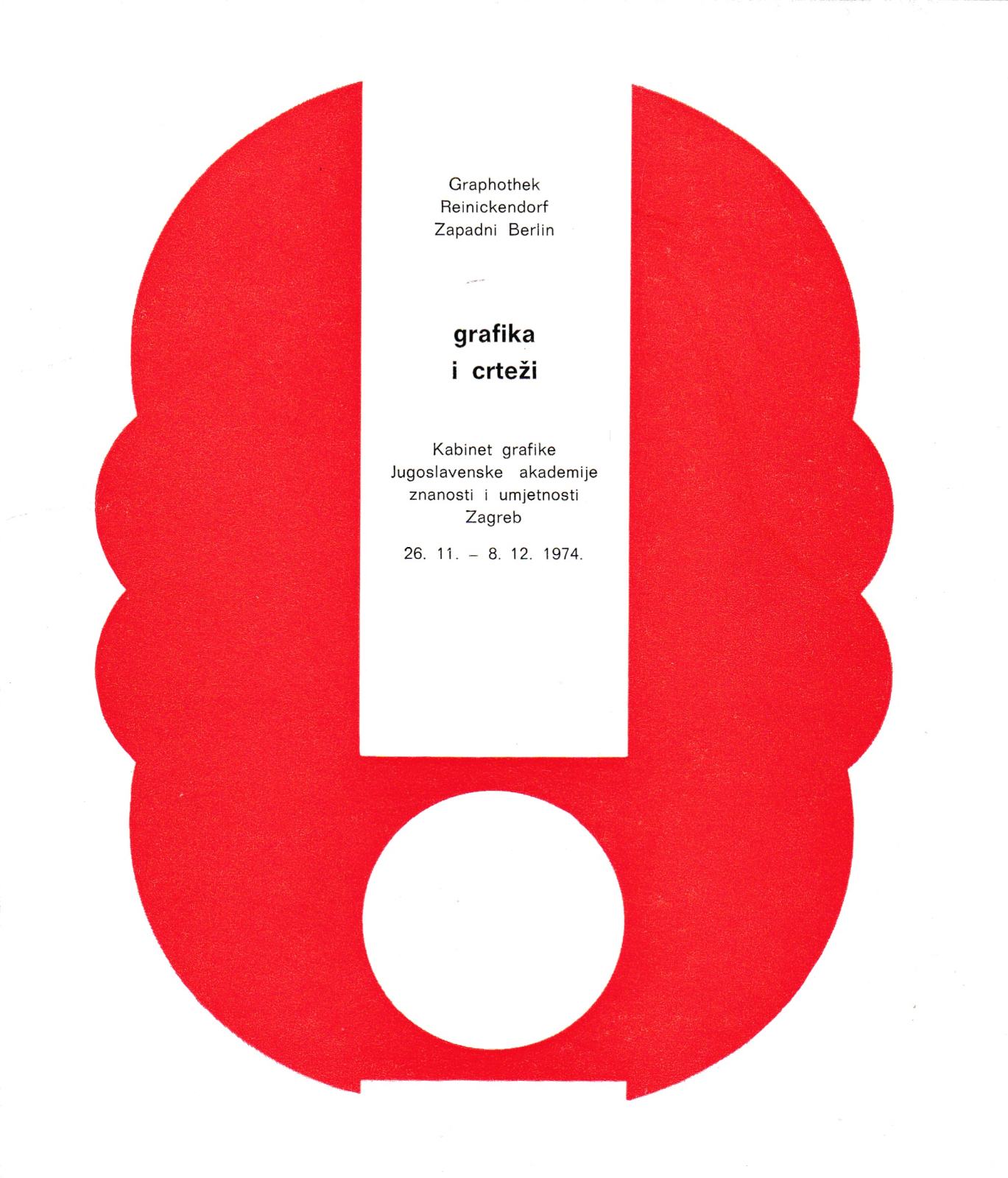GRAFIKA I CRTEŽI, Kabinet grafike JAZU, Zagreb 1974.