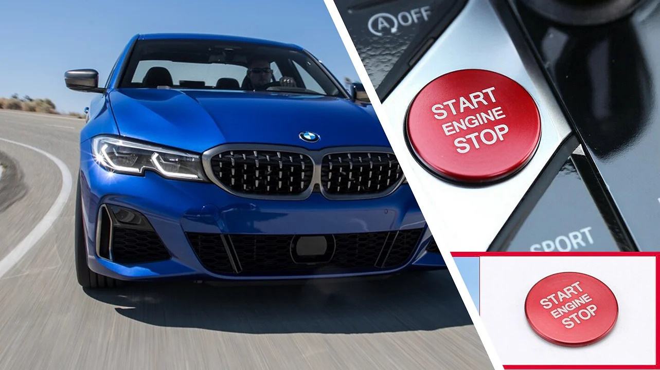 Bmw G serije Start Stop Tipka Gumb Crvena Boja