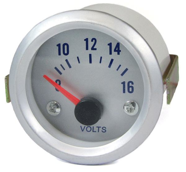 Voltmetar volt display instrument silver 52mm