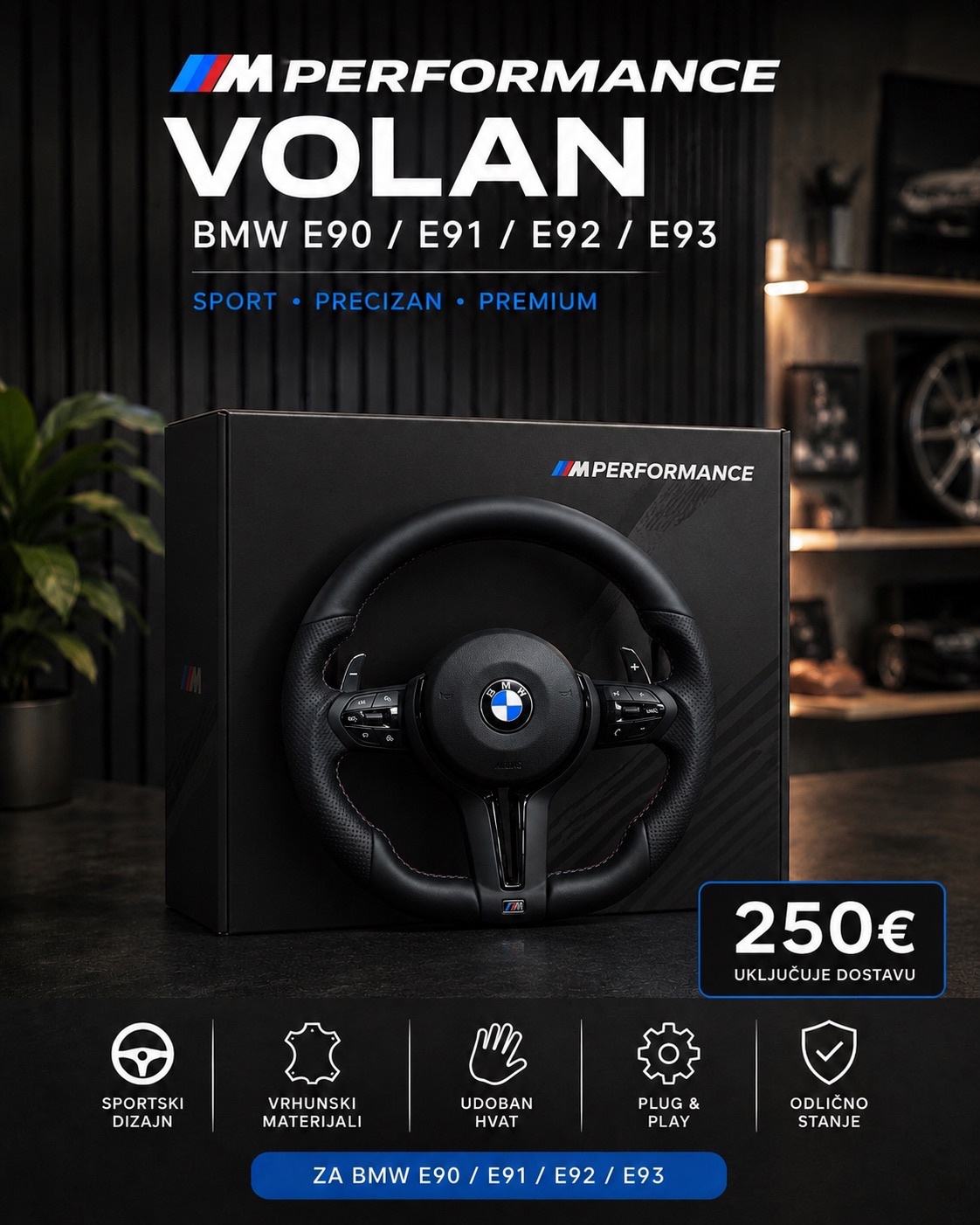 BMW M Performance VOLAN – NOVO – E90 / E91 / E92 / E93