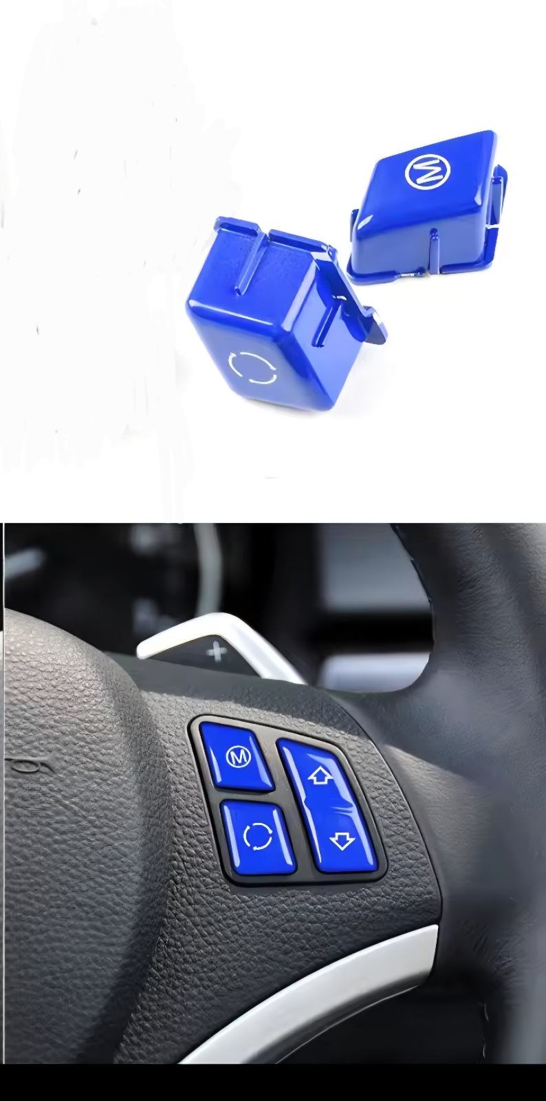 *Tipke za volan PLAVE BMW E81,82,87,90, 91,92*NOVO*