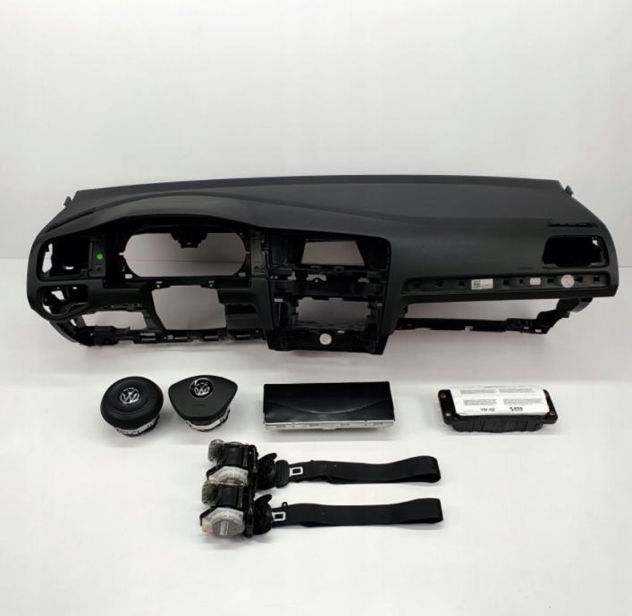 VW GOLF 7 TABLA REPARIRANI KOMPLET AIRBAG POJASEVI