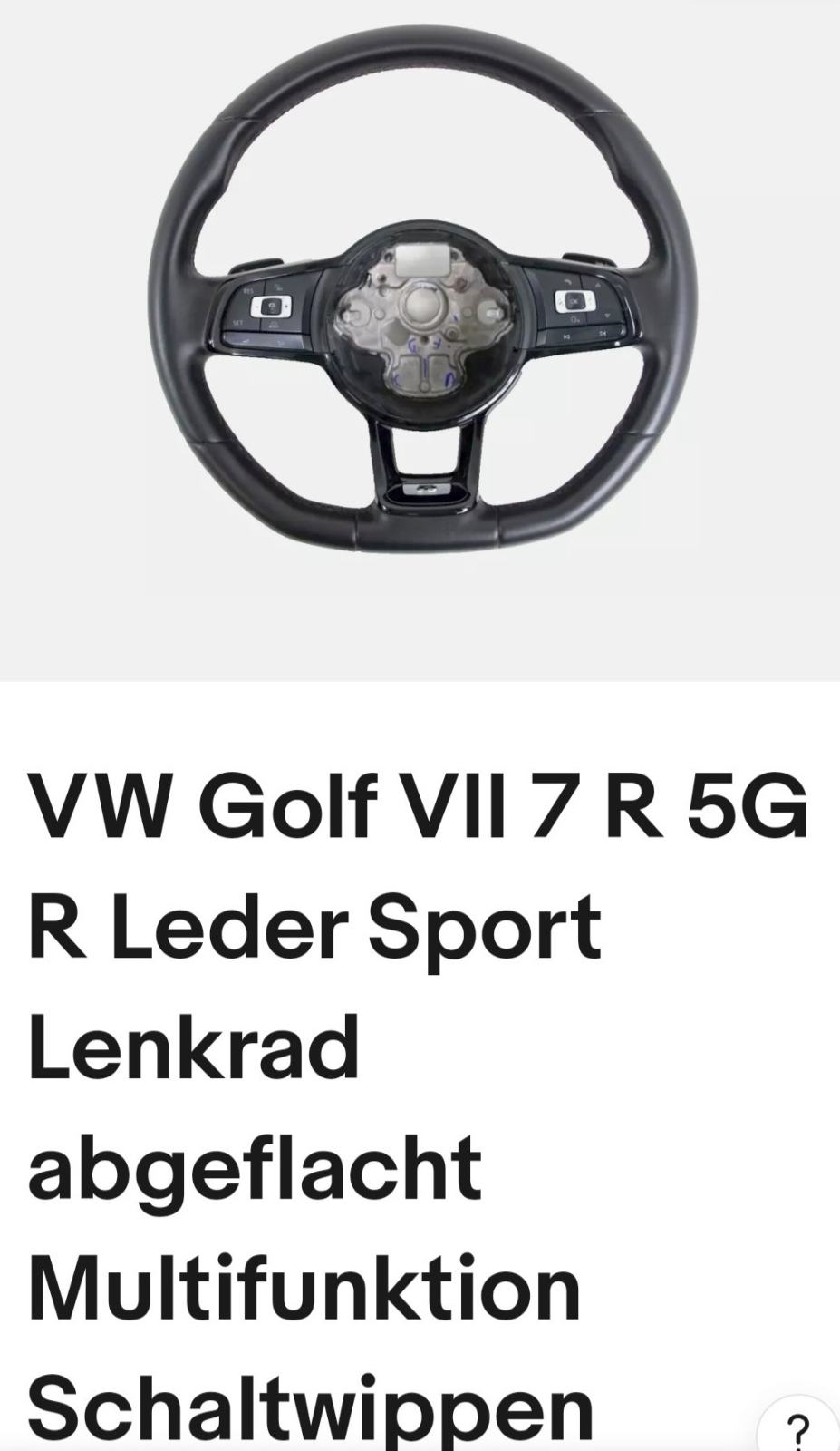Golf 7 volan f1 R