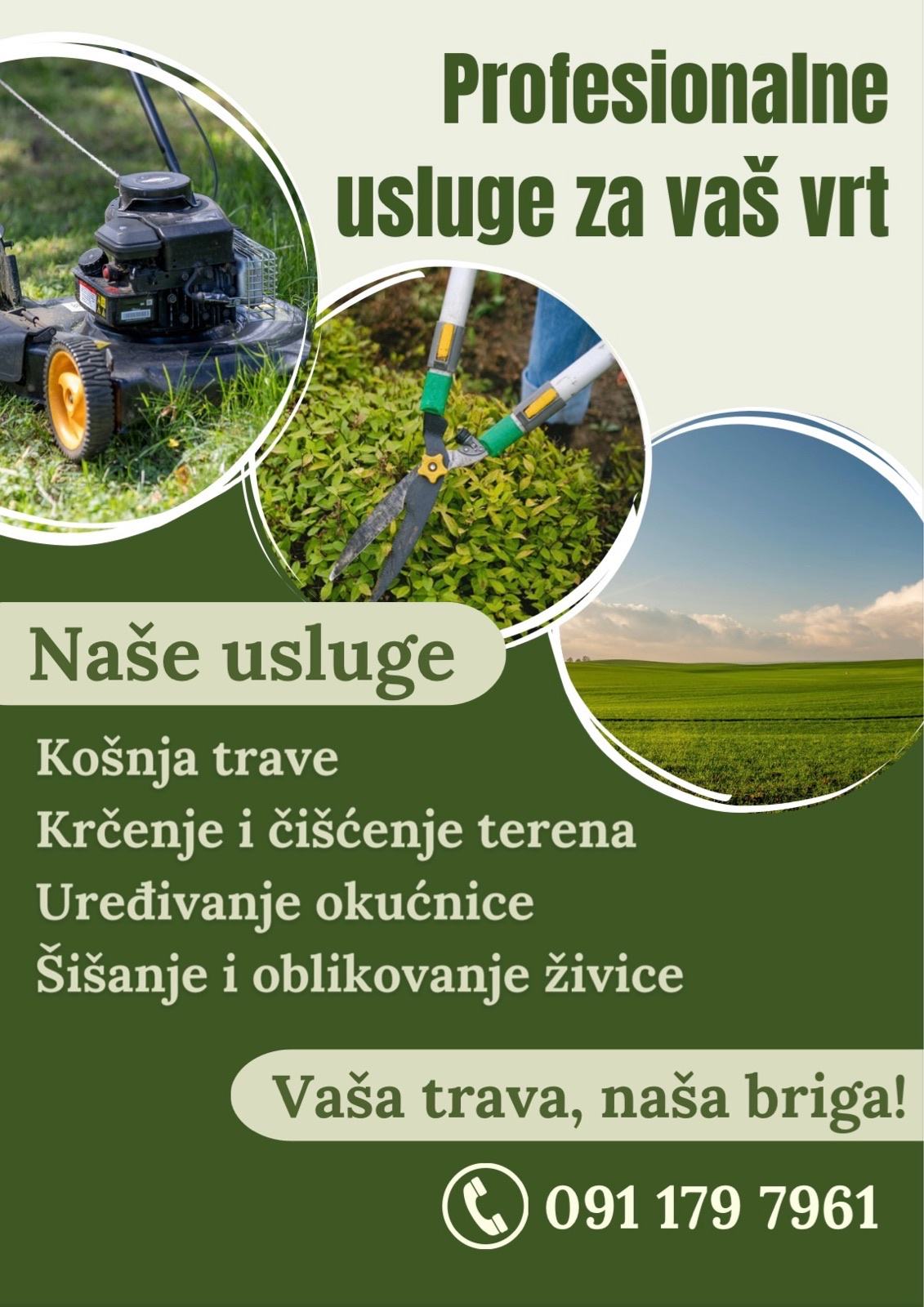 Košnja Trave, Održavanje Trave, Košnja Visoke Trave 0911797961