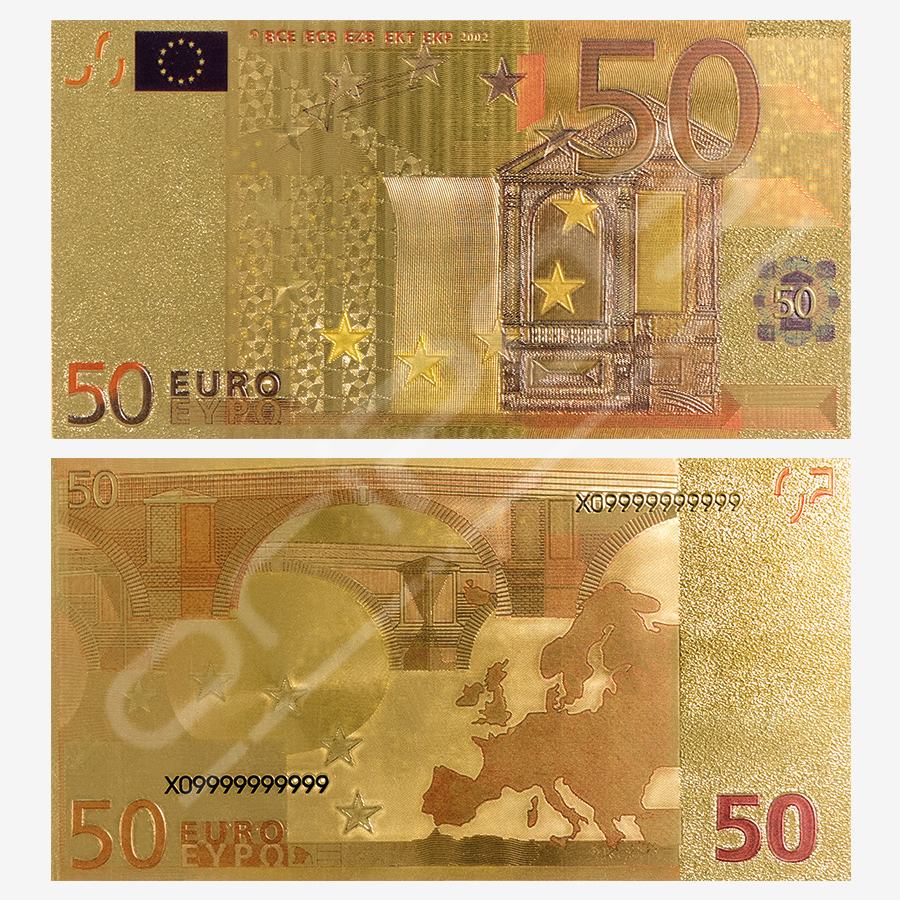 OriPOS Zlatna Euro novčanica, 50 Eura