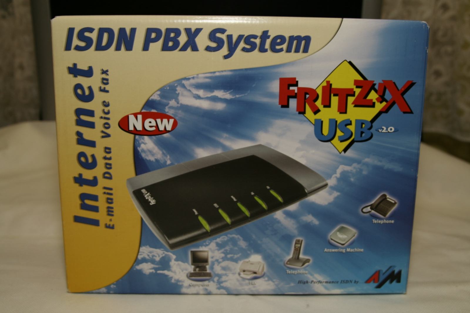 AVM FRITZ!X USB v2.0 ISDN centrala, modem, fax