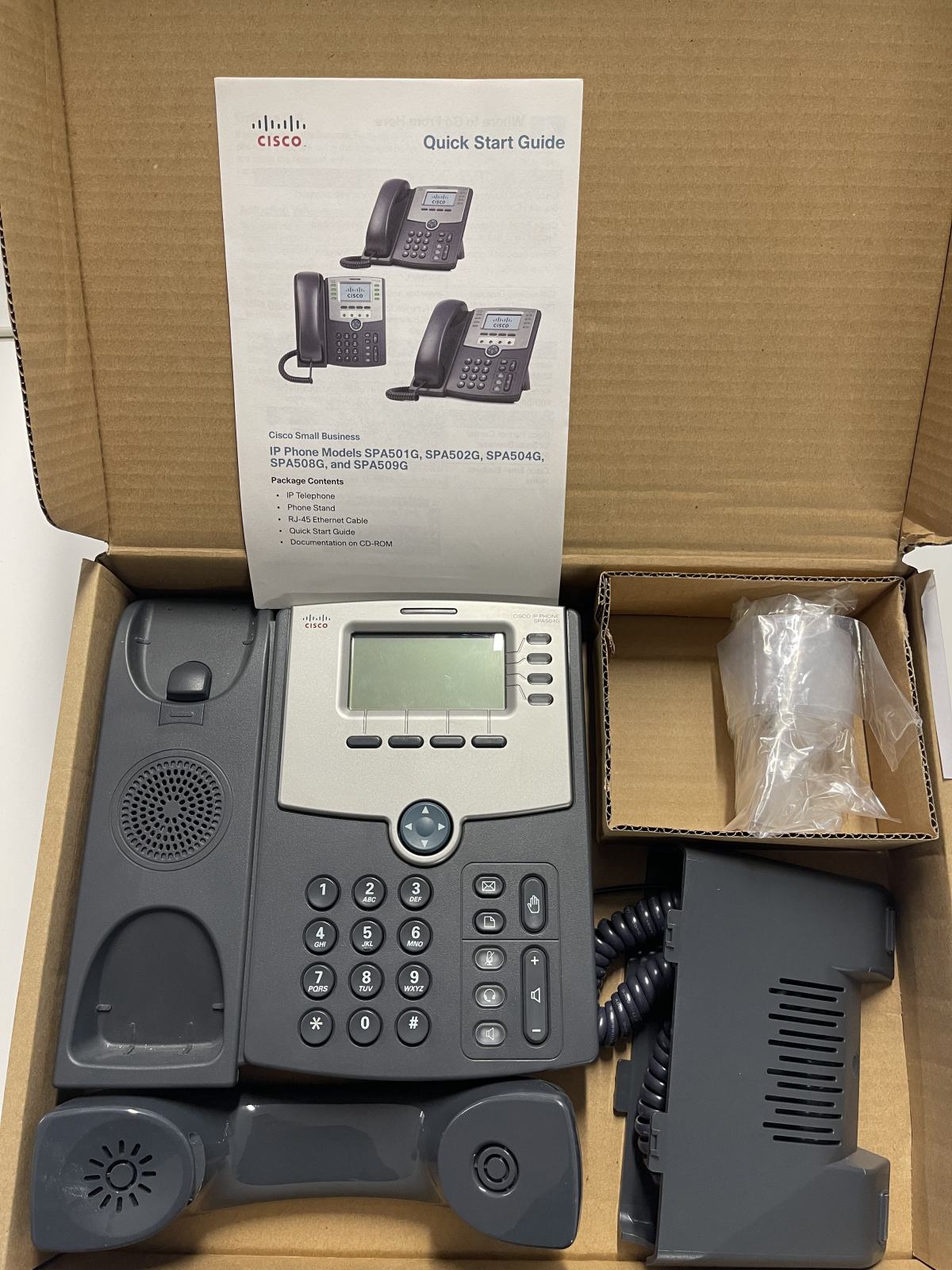 Dva Cisco SPA 504G IP Phone telefona