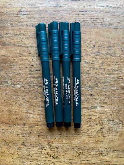 Faber Castell finepen 1511, 4 komada, novo