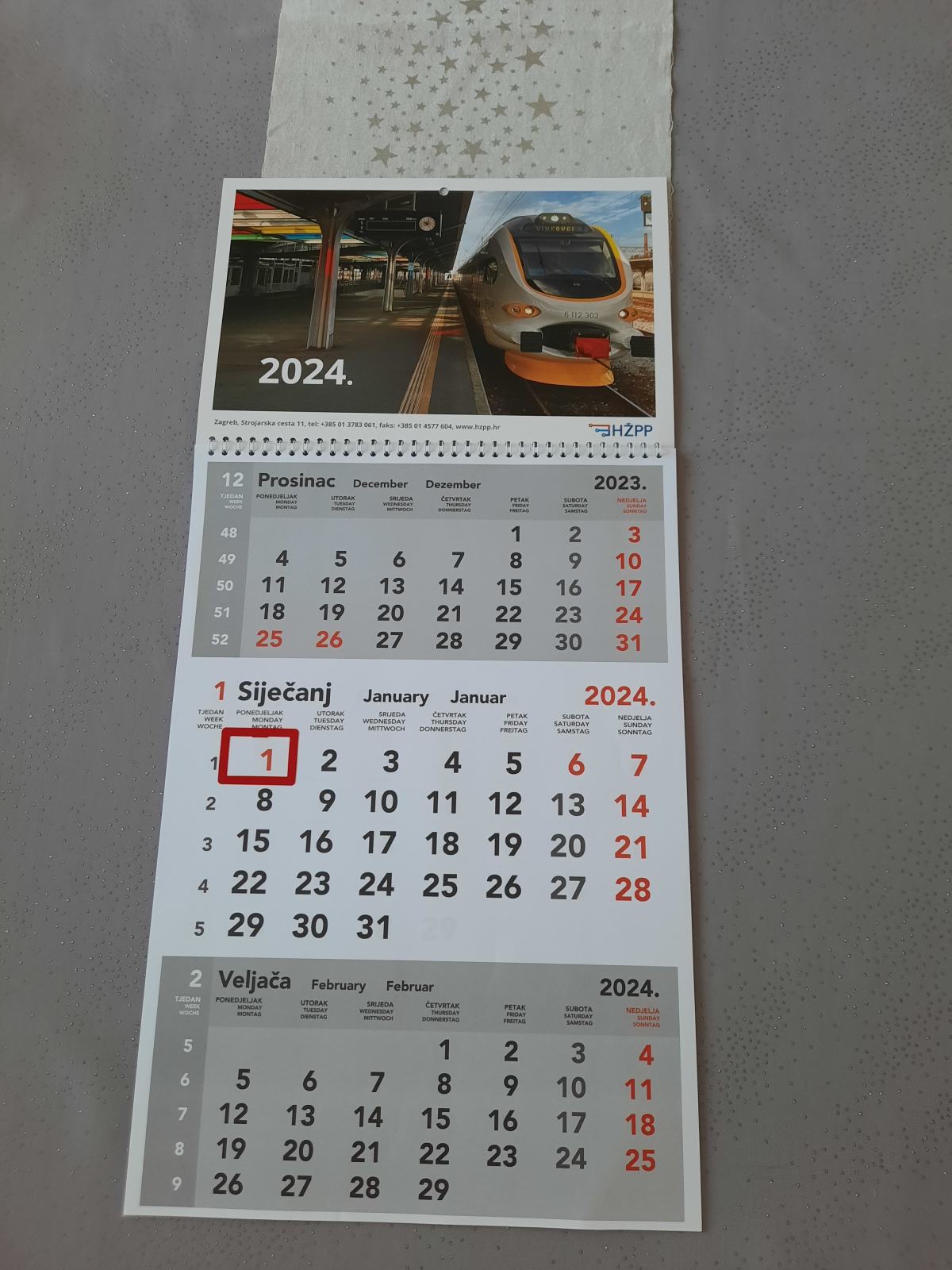 Novi kalendar za 2024