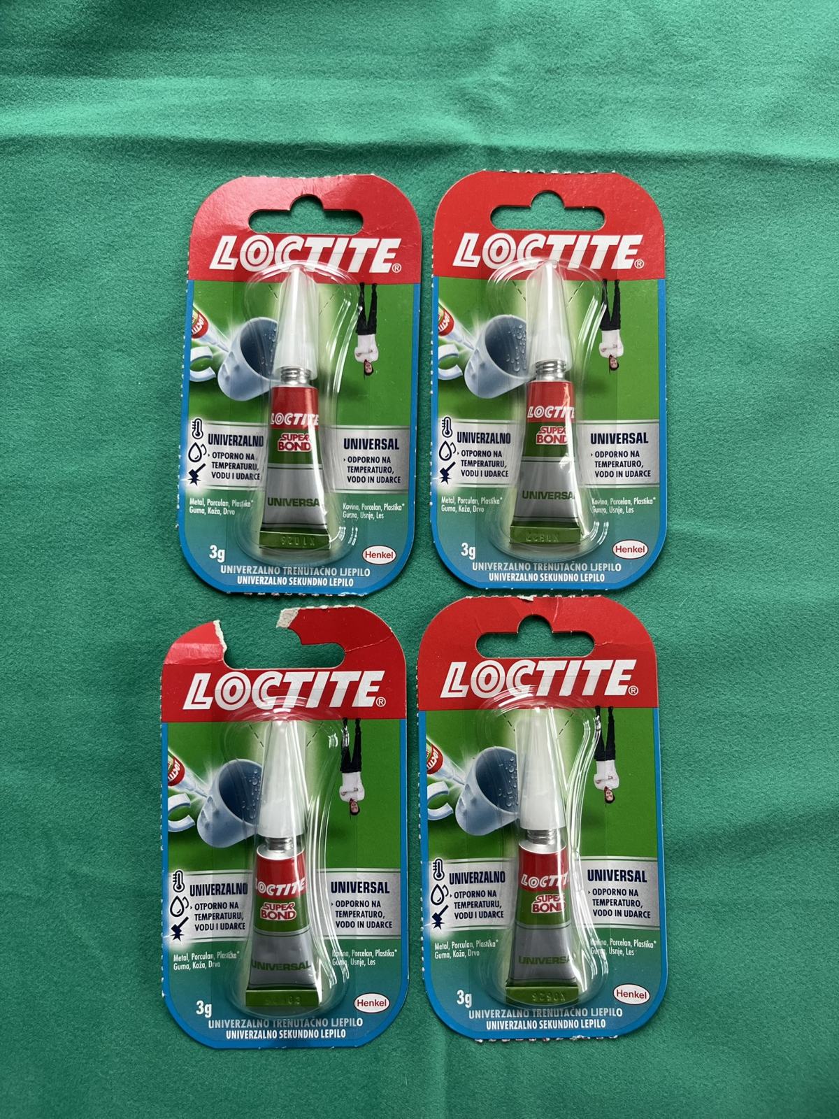 Loctite Super Bond Univerzalno trenutačno ljepilo 3 g x 4