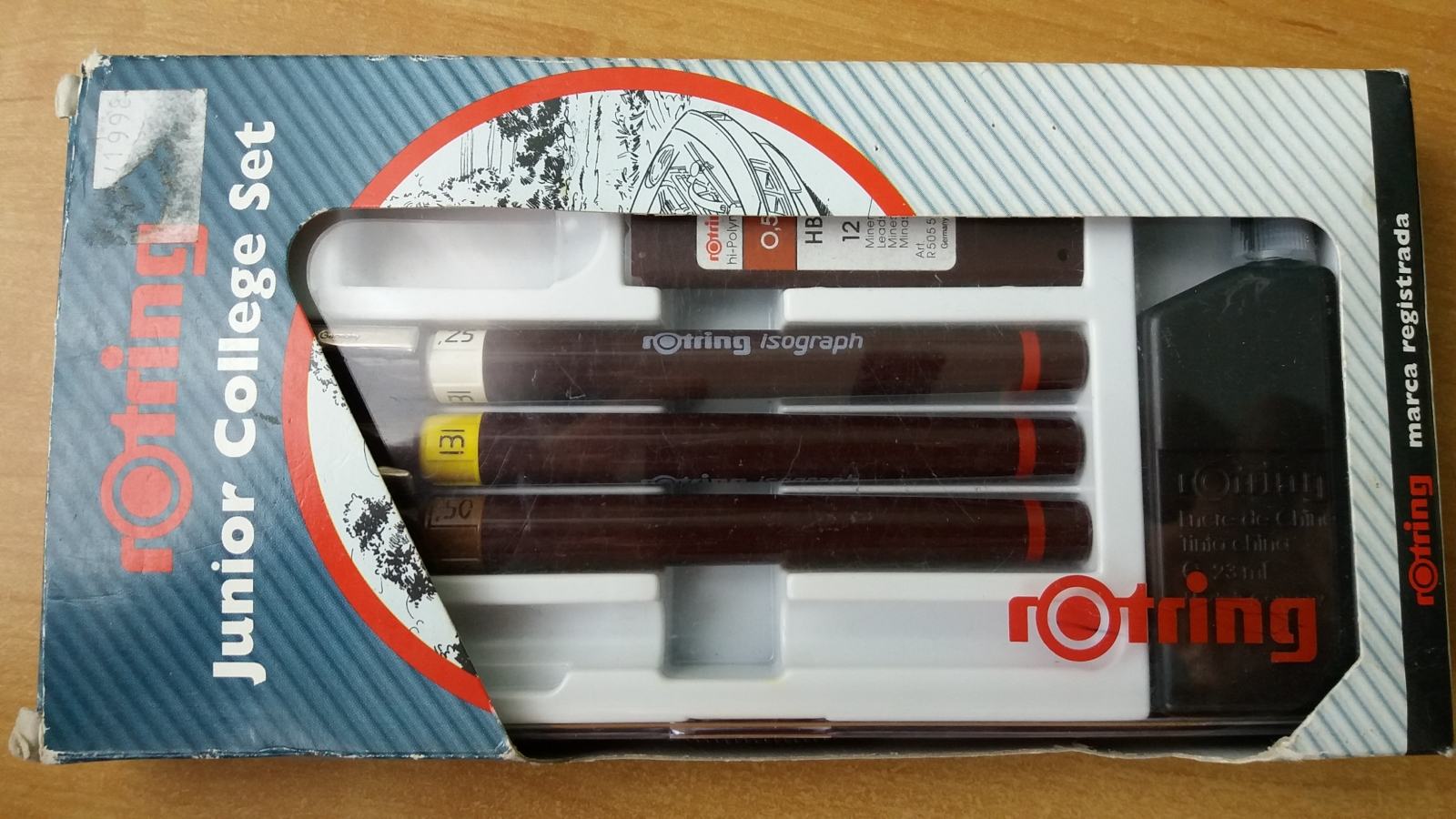 RAPIDOGRAF ROTRING 0,25 0,35 0,5