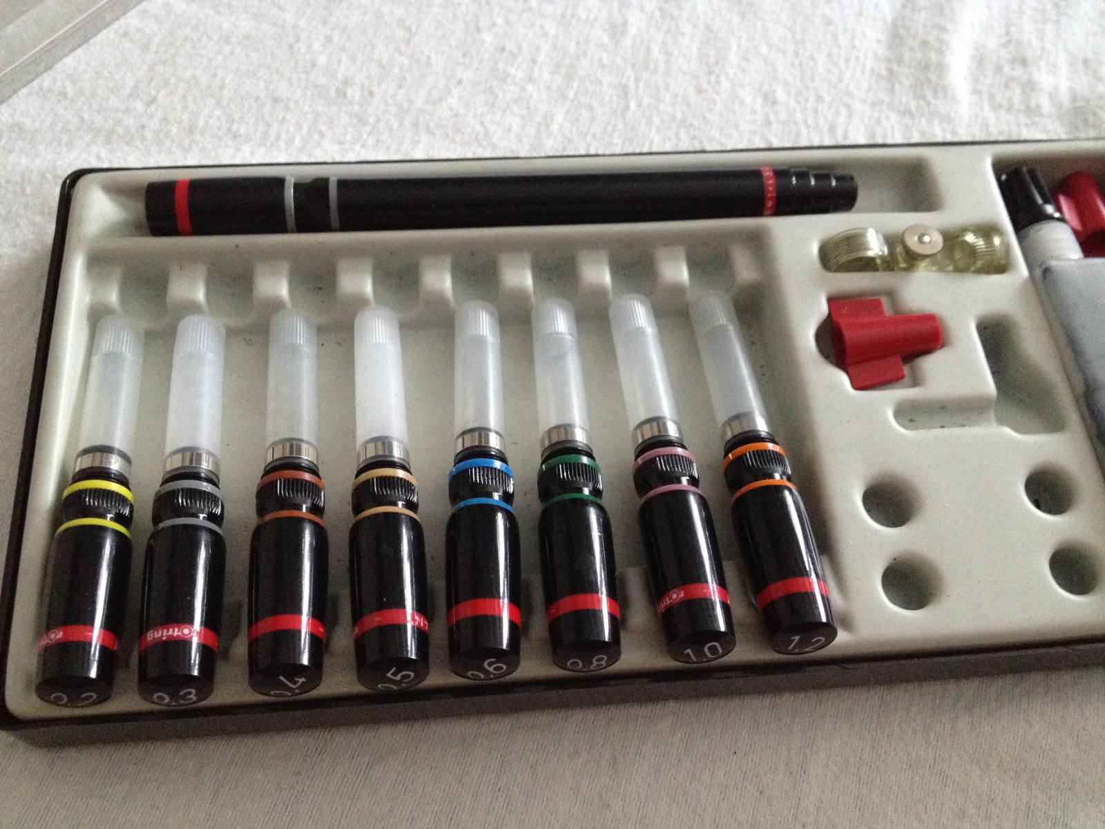 Rapidografi Rotring set