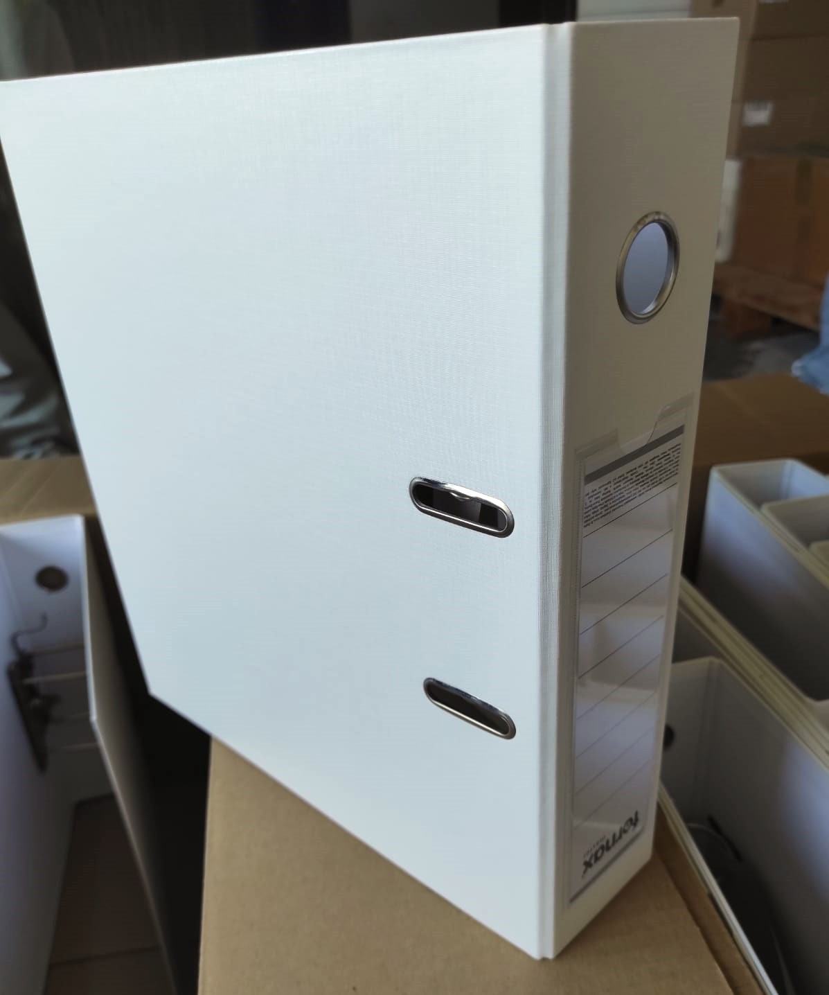 NOVO Registrator/ fascikl Fornax A4, širok 8 cm PP bijeli, 32 kom
