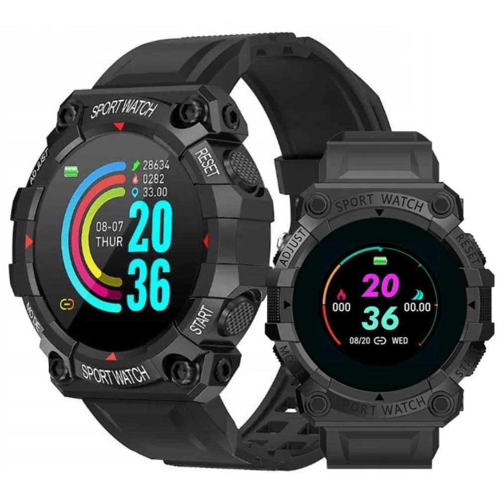 Sports LCD Smart Watch Android i iOS FD68 Black Bluetooth