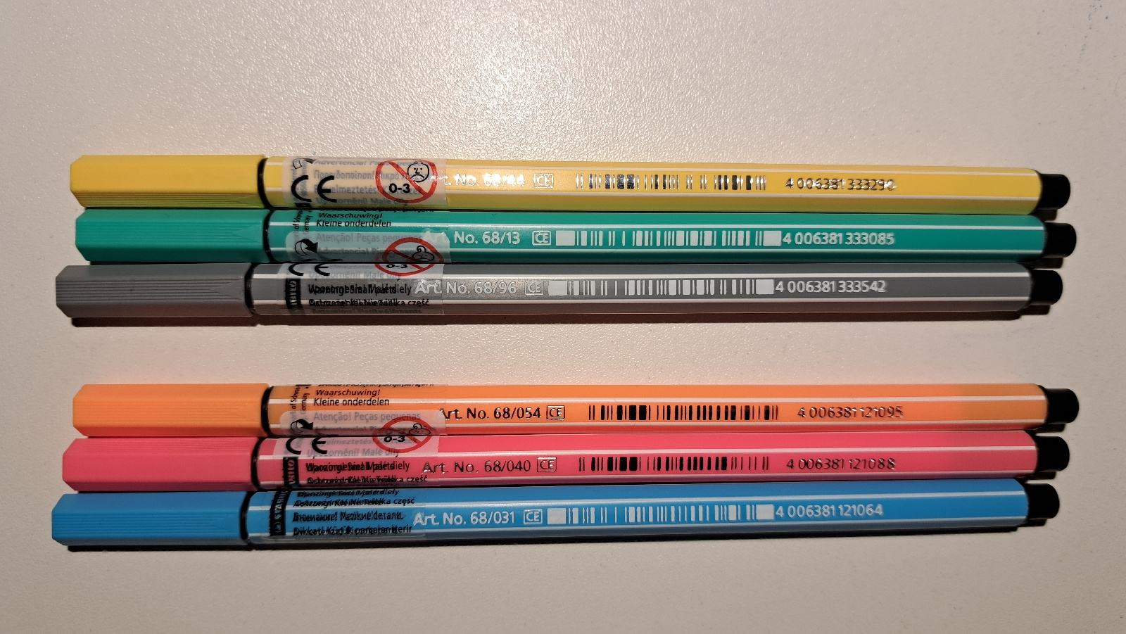 Stabilo flomasteri, 6 kom.