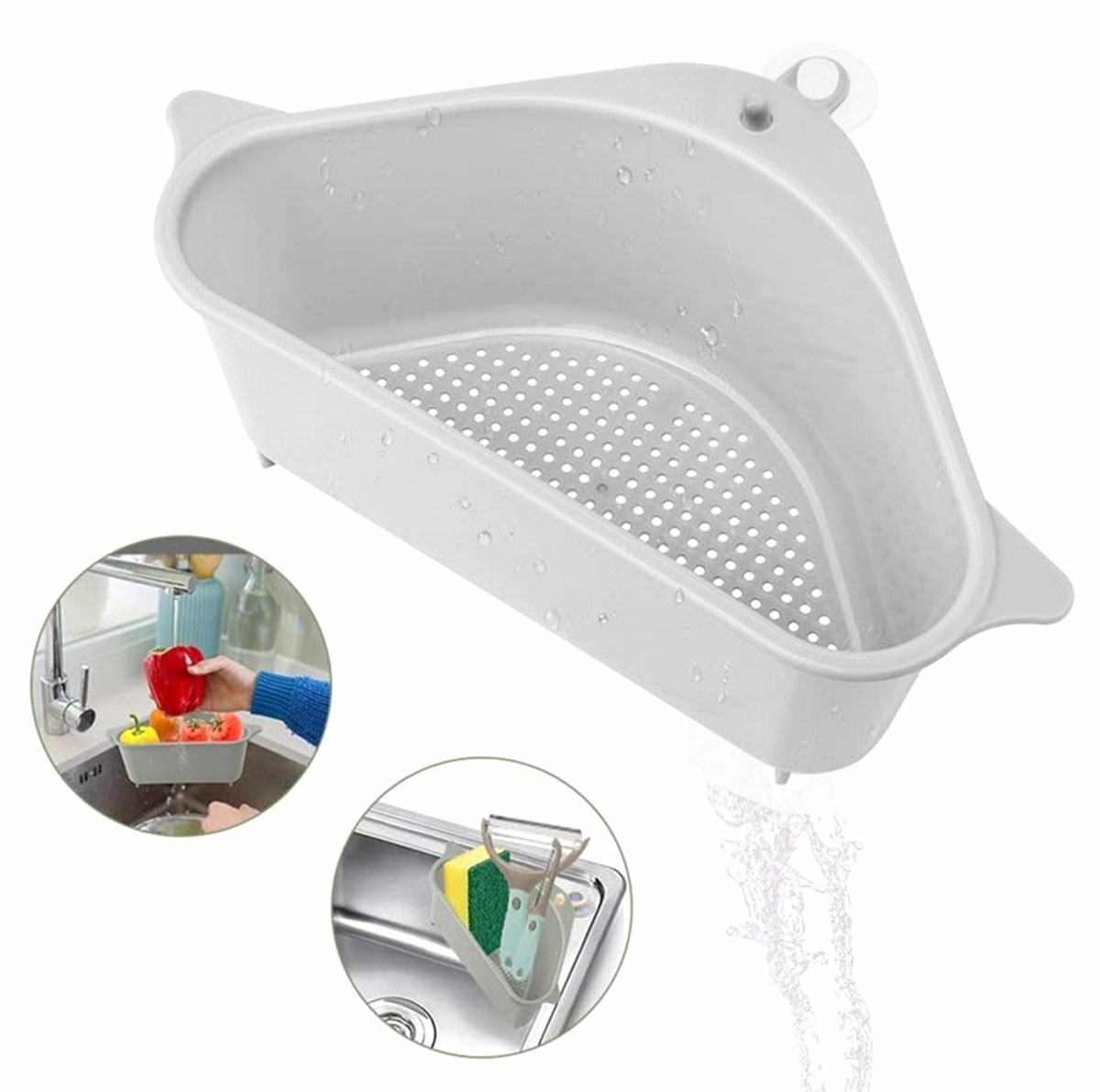 Univerzalni kutni organizator i cjedilo za kuhinjski sudoper