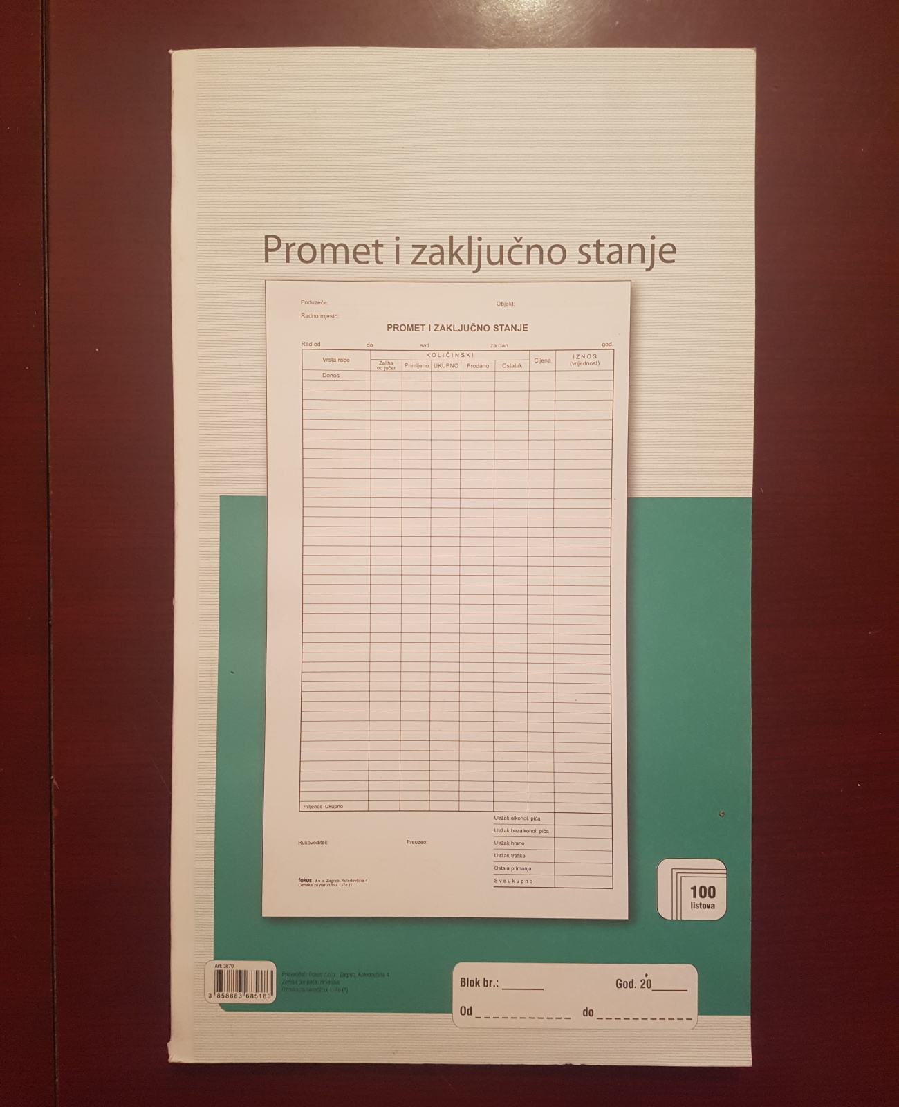 Uplatnica / isplatnica / povratnica / izdatnica / račun ...