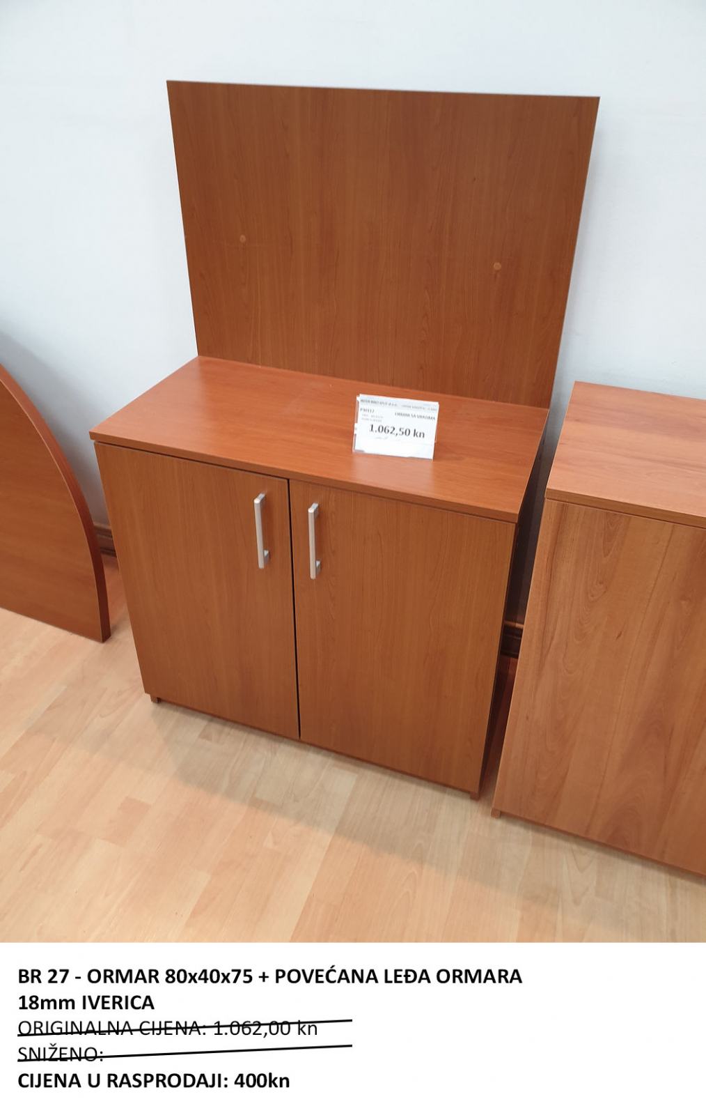 Uredski ormar 80x45x75