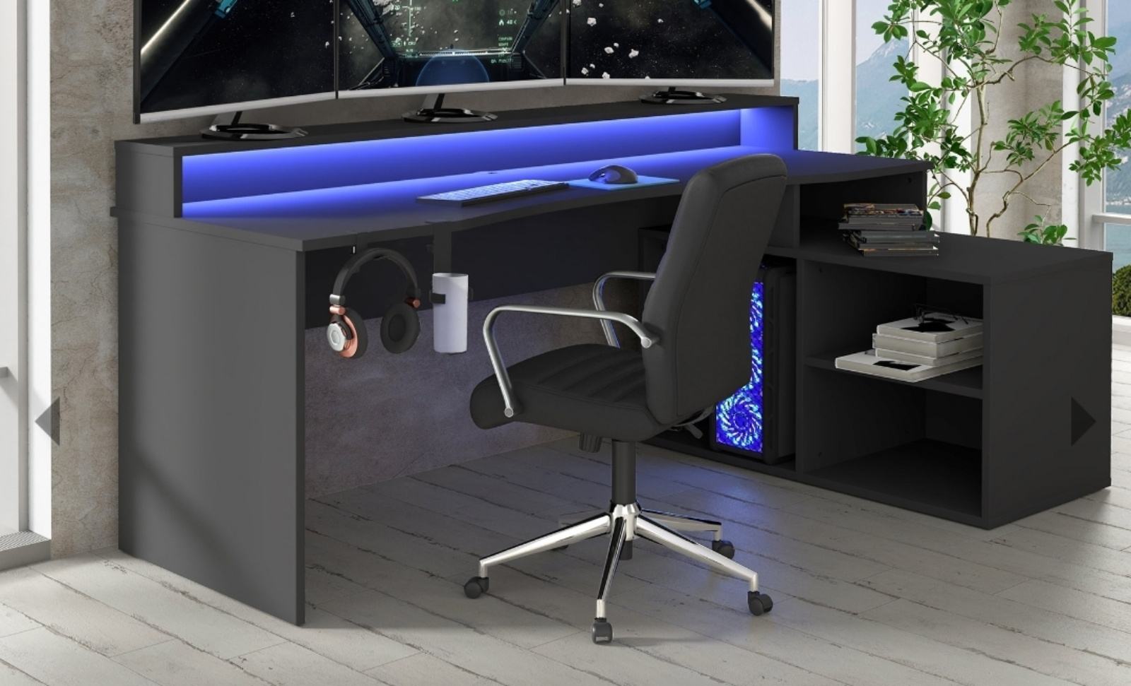 Radni stol s LED rasvjetom