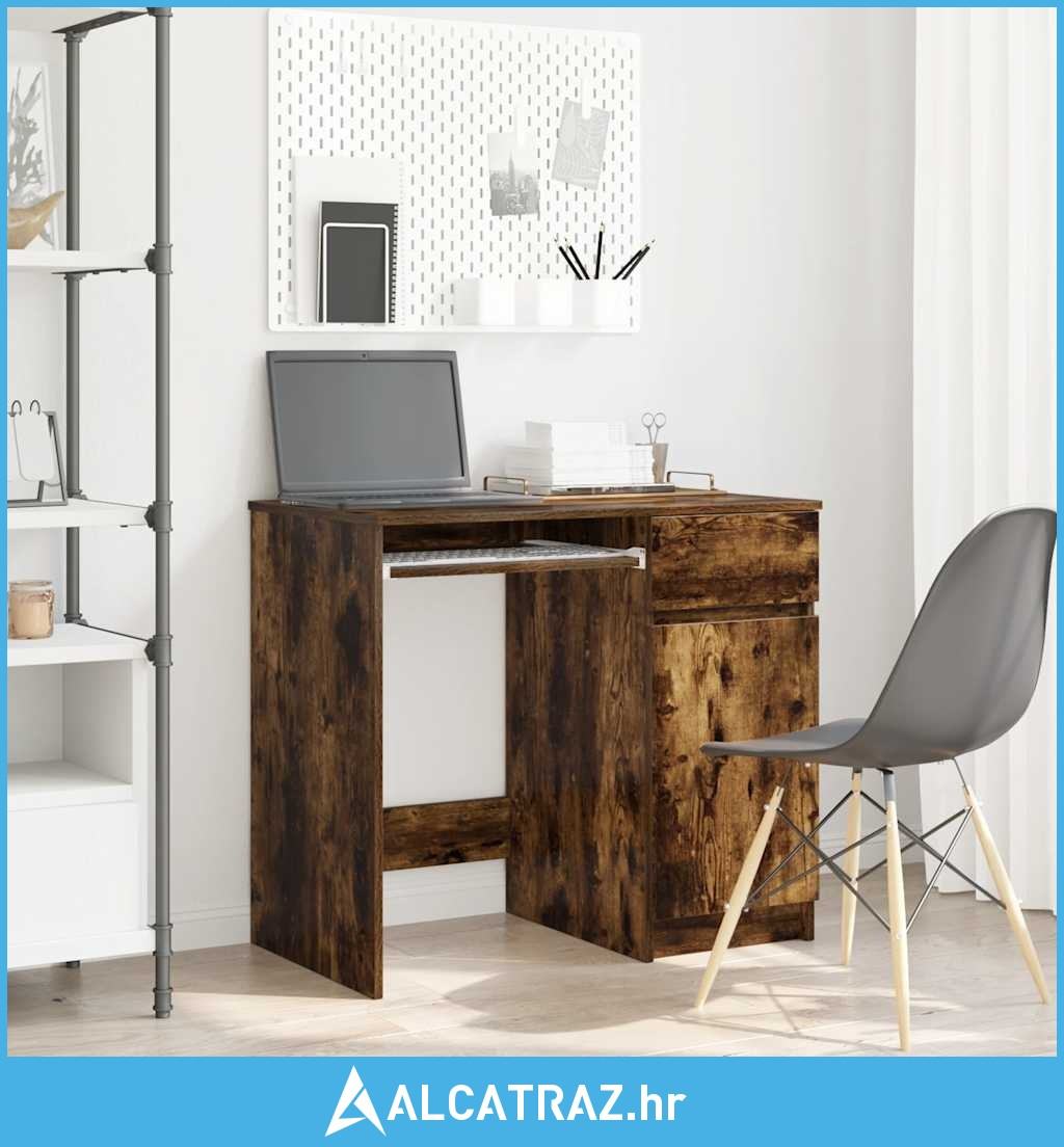 Stol dimljeni hrast 86x49x76 cm konstruirano drvo - NOVO