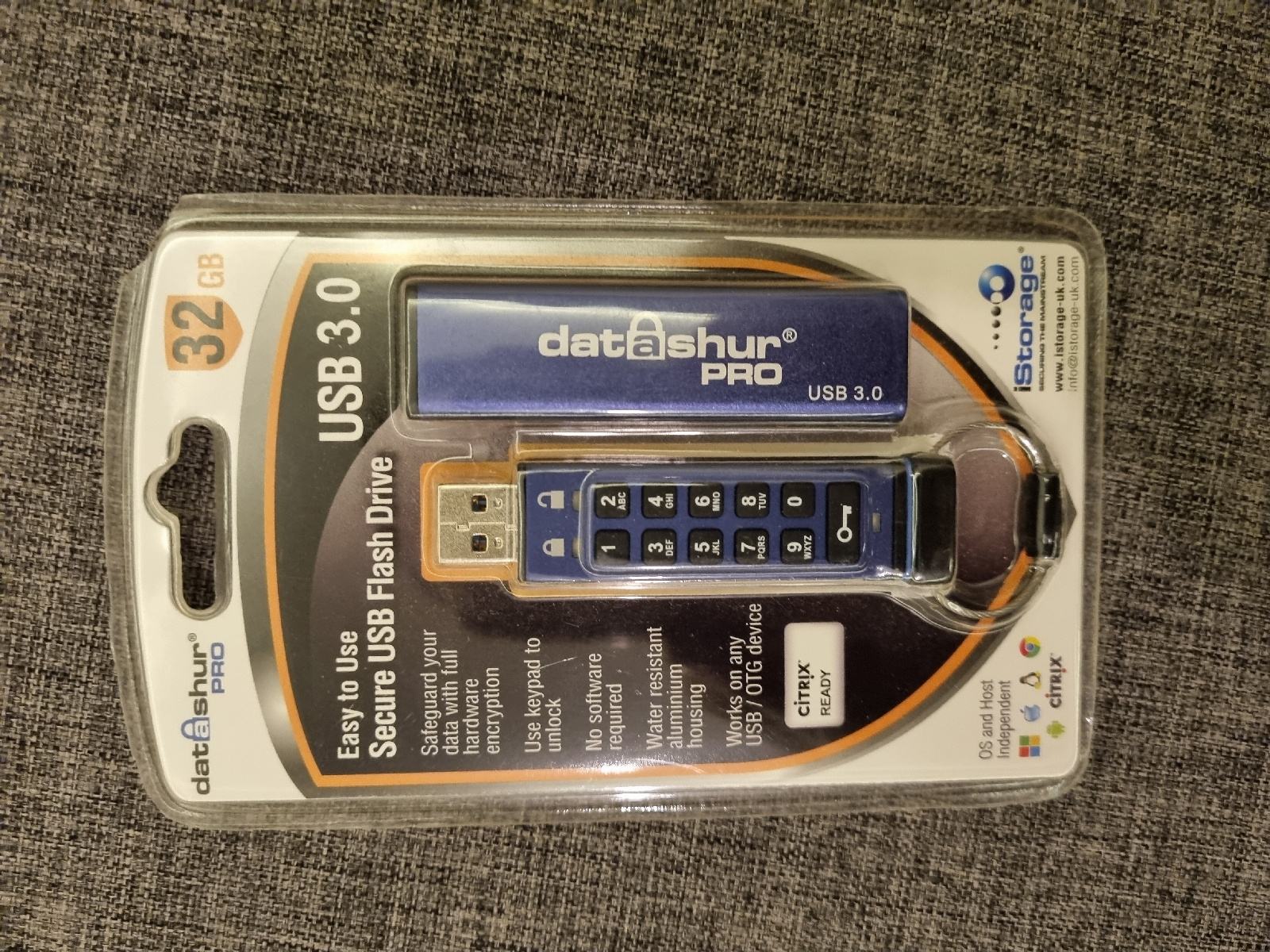 Datashur Pro 32 GB USB stick - NOVO ZAPAKIRANO!