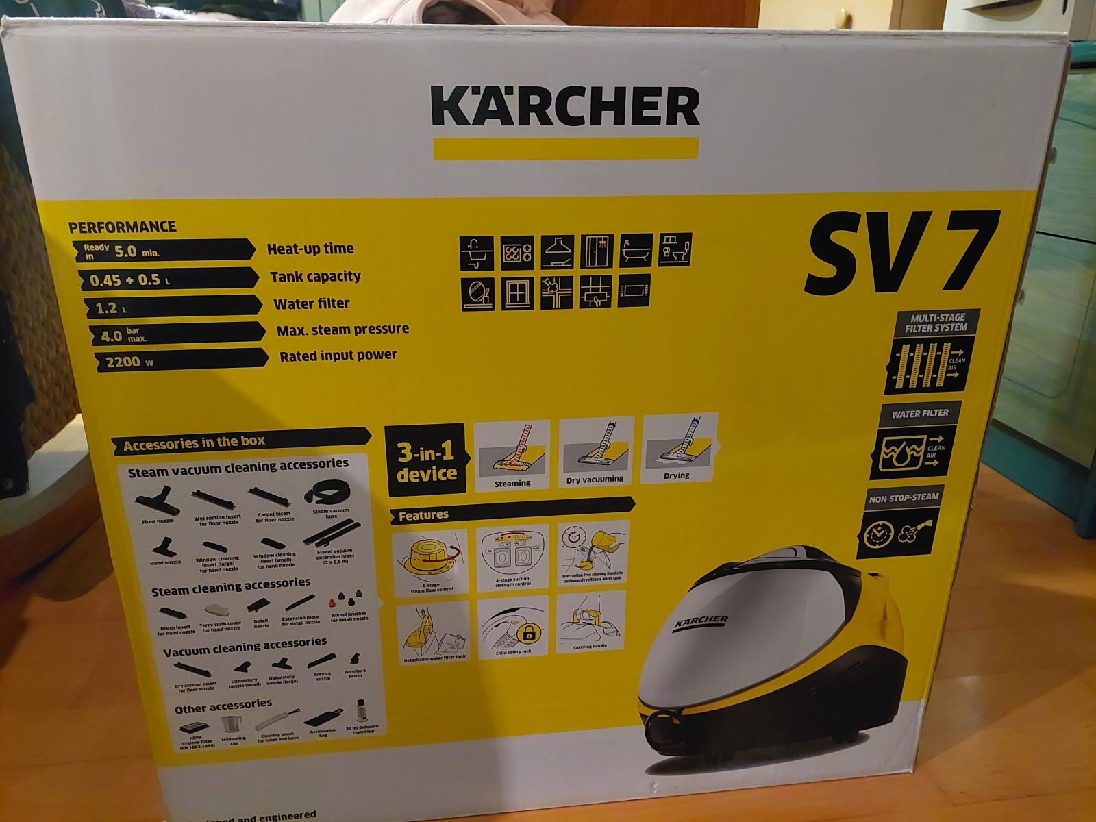 KARCHER SV7 PARNI ČISTAČ
