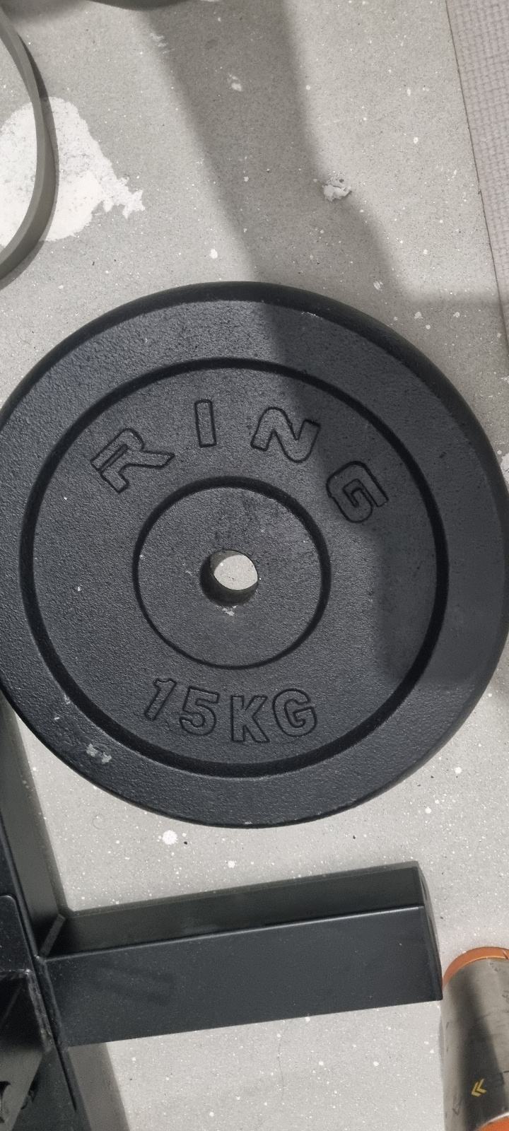 Ring uteg 2x15 kg, 32 mm rupa